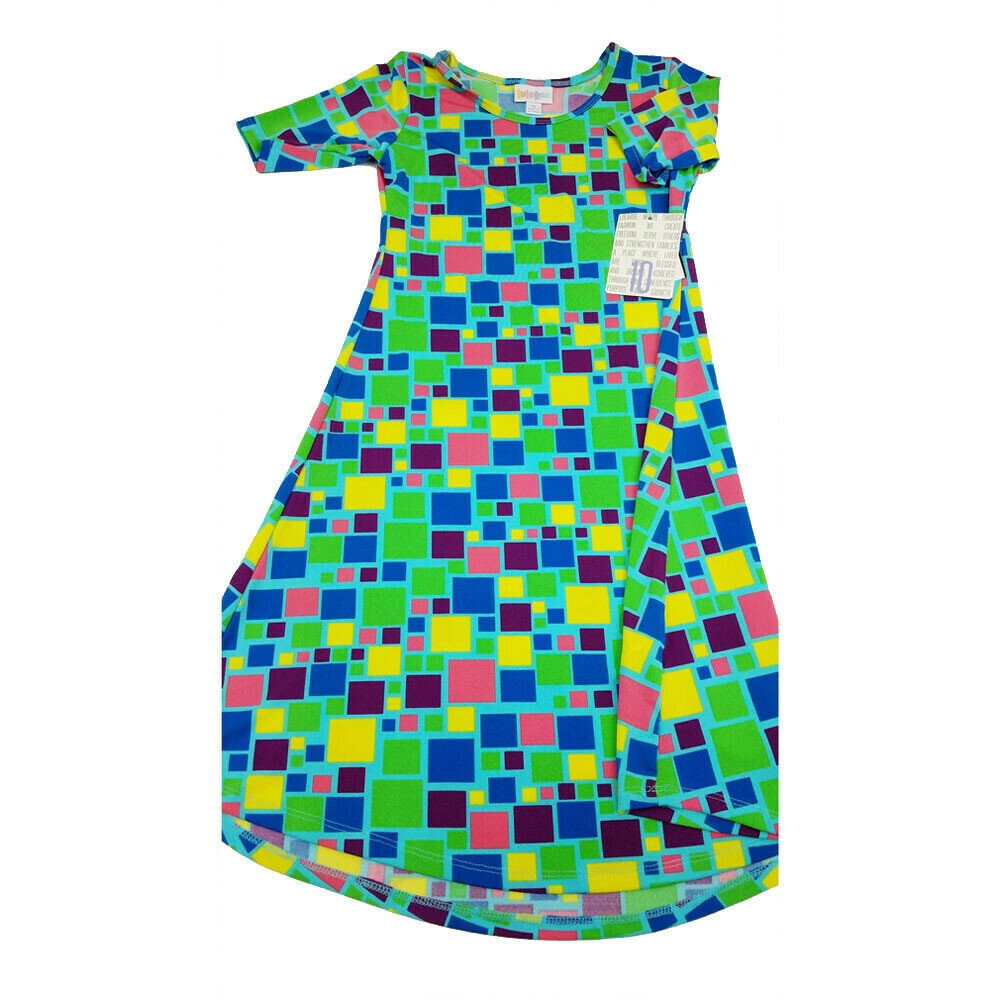 Kids Adeline LuLaRoe Swing Dress Size 10 fits kids 8-10