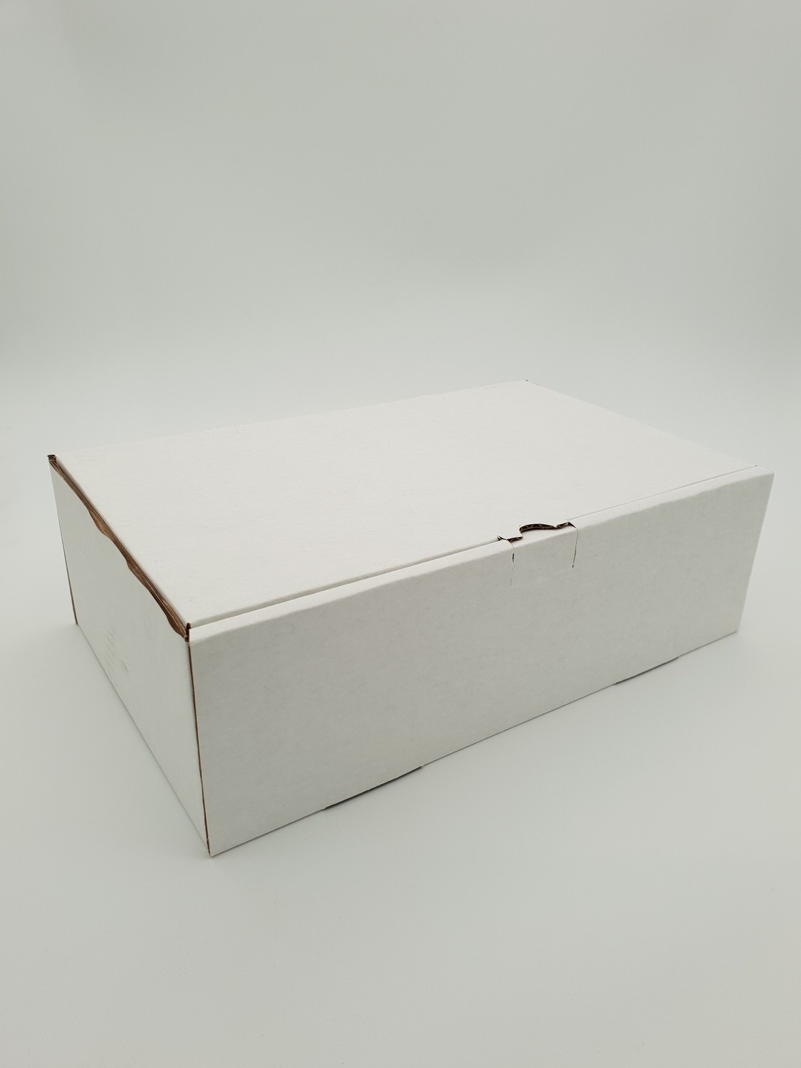 Rib Box Corrugated - 260 x 150 x 60 mm (White) - Online Store - Core Pack