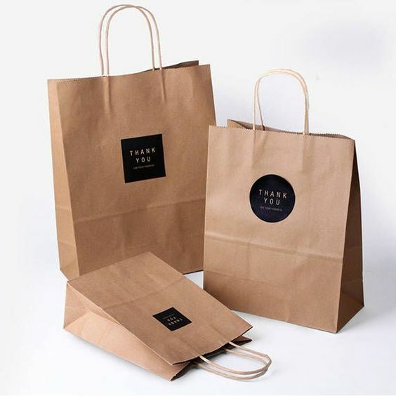 Paper Shopping Carry Bags With Twist Handles - Online Store - Core Pack