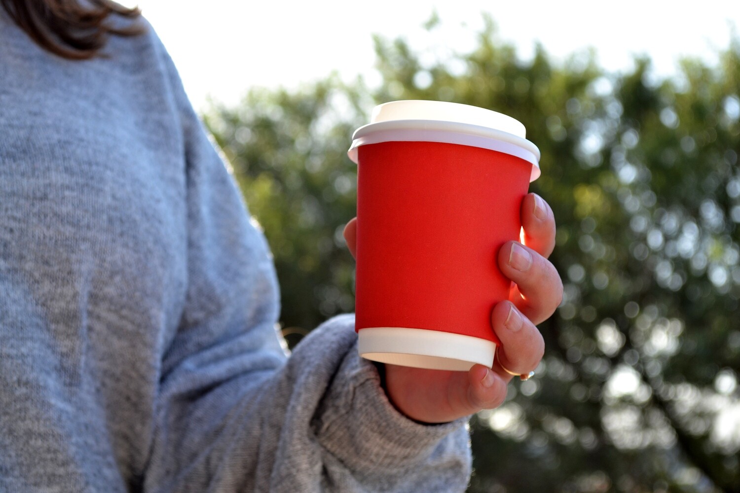 Take Away Coffee Cups Double Wall Red - 250 ml - Online Store - Core Pack