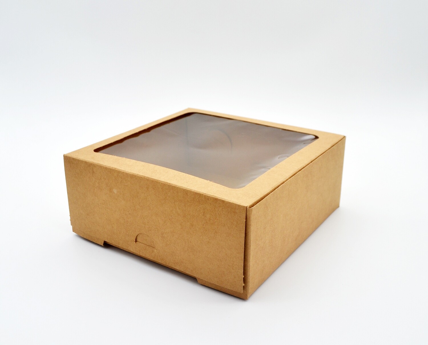 Cake Box Window 7 x 7 x 3" Kraft - Online Store - Core Pack