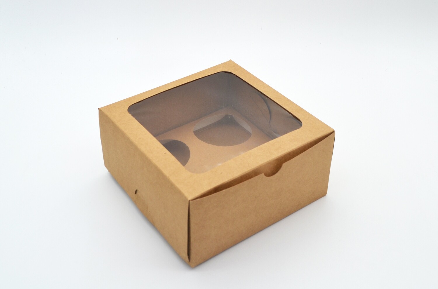 Cake Box Window 6 x 6 x 3 Kraft - Online Store - Core Pack