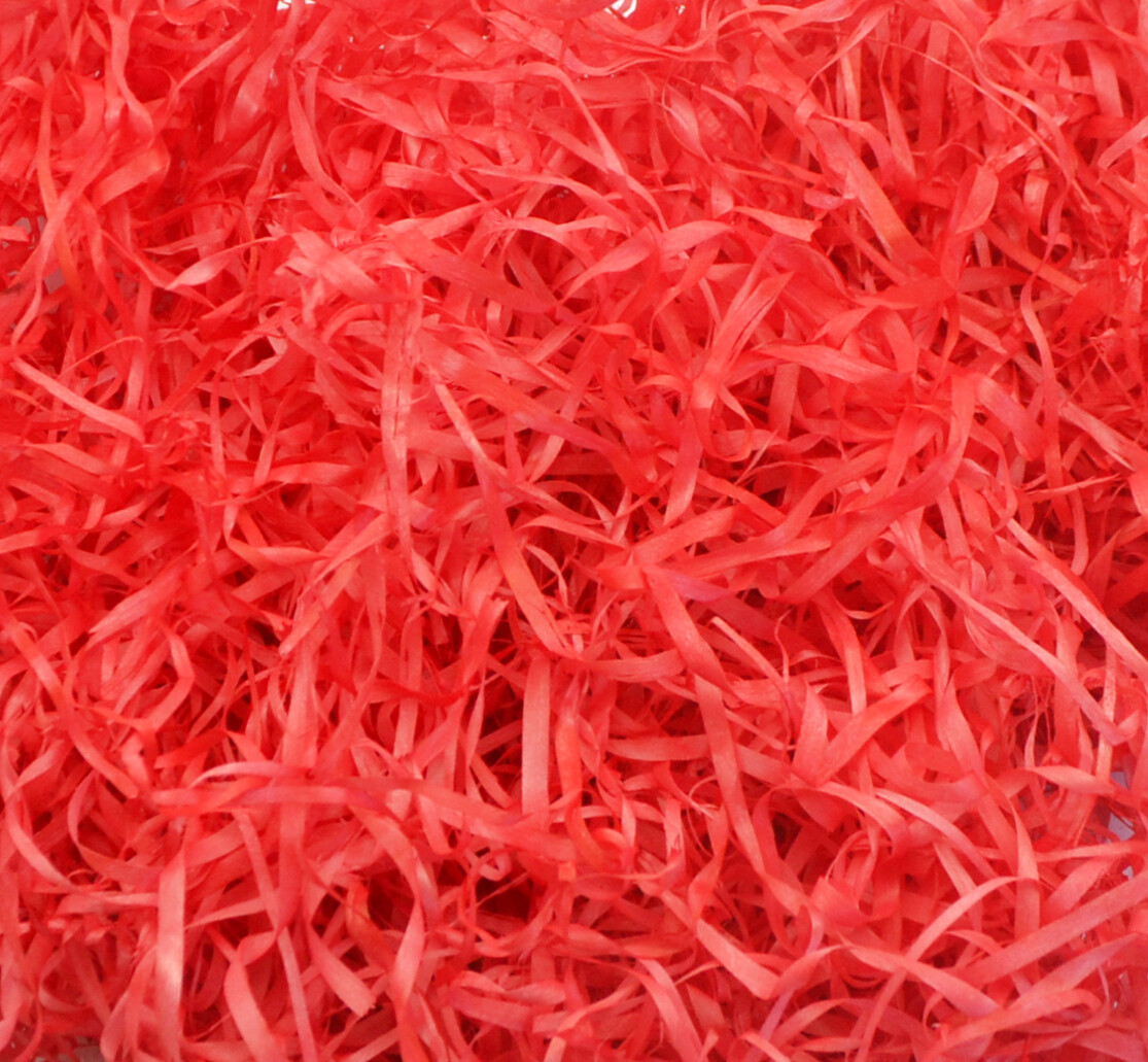 Wood Wool 100g Fine - Red - Online Store - Core Pack