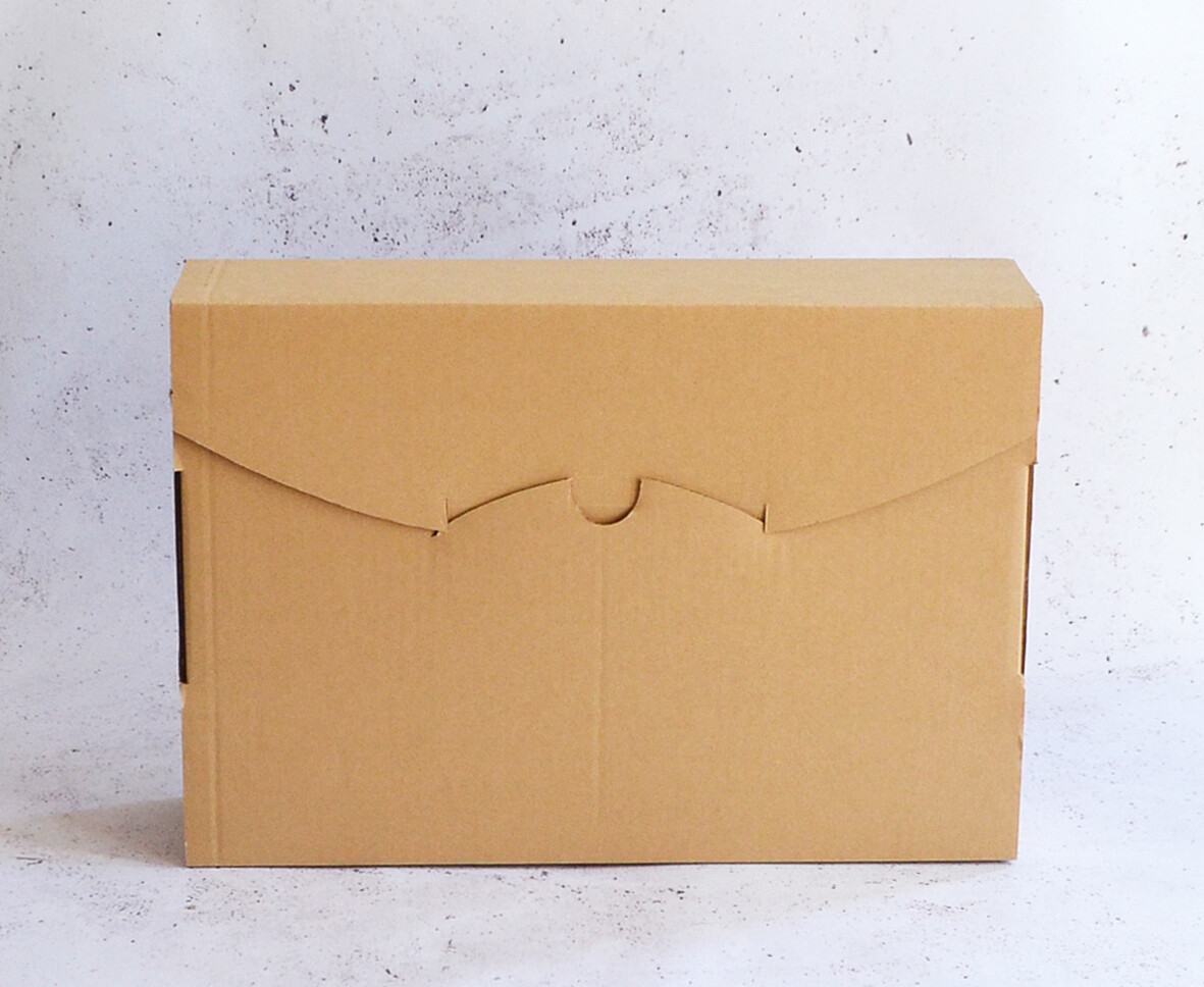 File Box Corrugated - 380 x 90 x 255 mm - Kraft - Online Store - Core Pack
