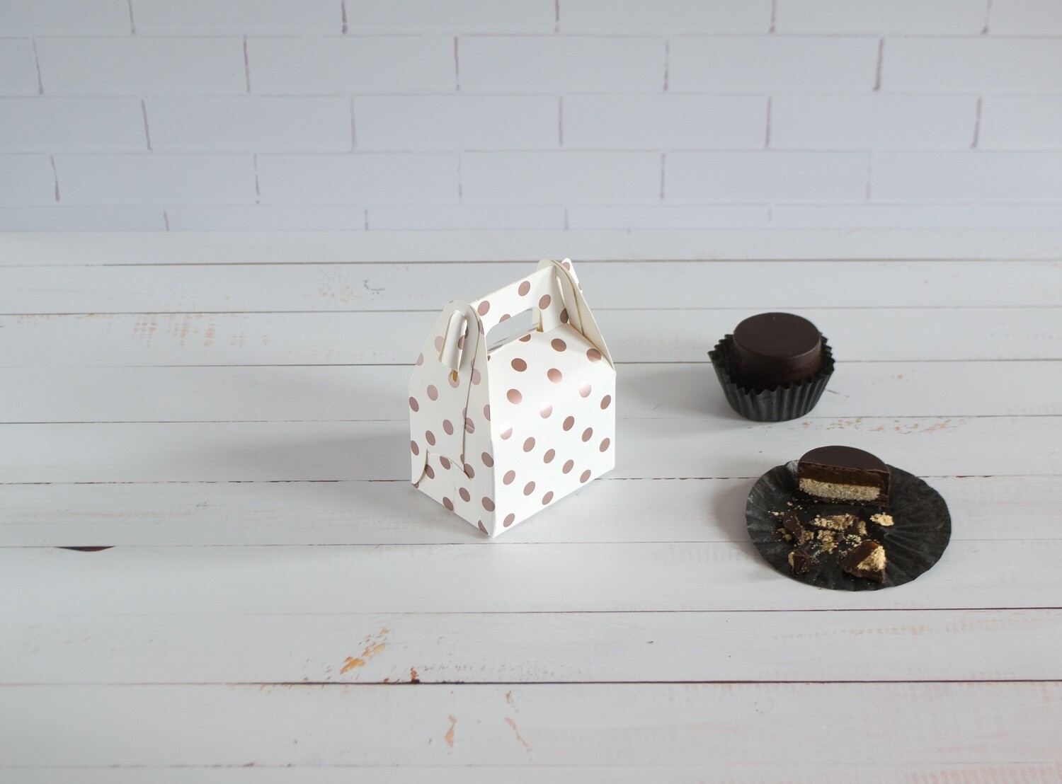 Baby Shower Mini Party Box 70 x 50 x 50mm Rose Gold Dot - Online Store ...