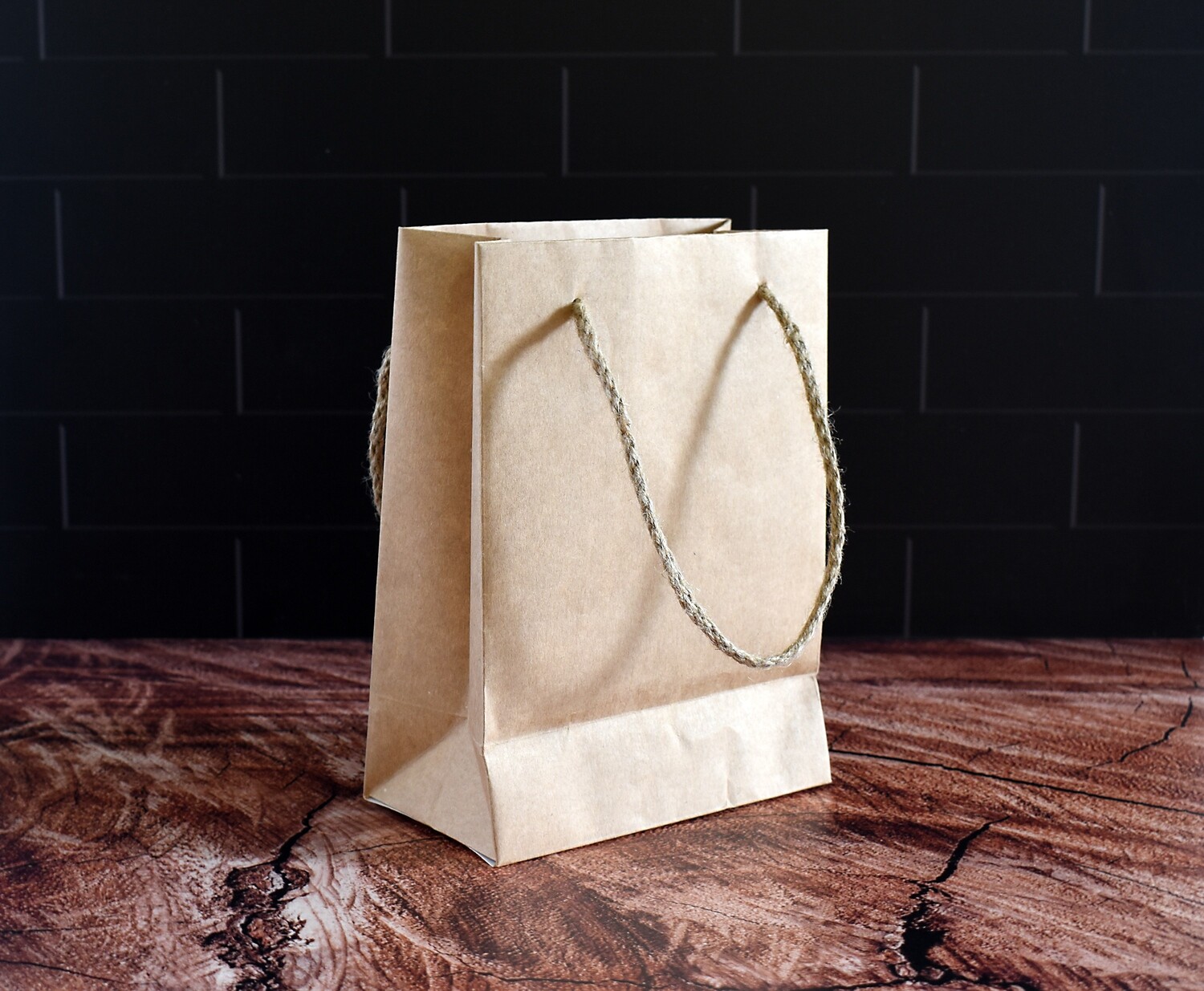 Rope Handle Paper Gift Bag Kraft - 155 x 80 x 210 mm - Online Store ...