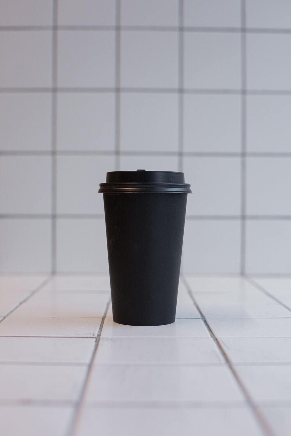 Coffee Cups Single Wall 500 ml - Black - Online Store - Core Pack