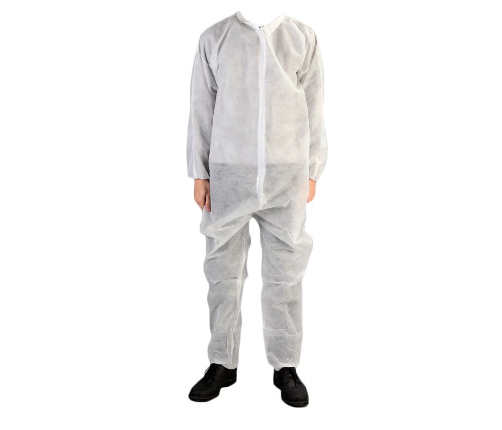 Disposable Polypropylene Coveralls , Case of 25