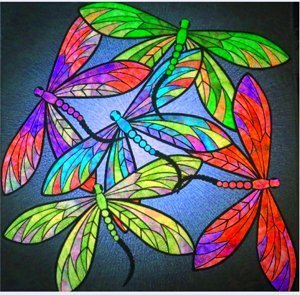 Dance of the Dragonflies Quilt Kit - Periwinkle Quilt Kit