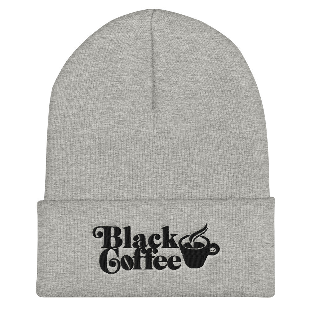 Black Coffee Cuffed Beanie