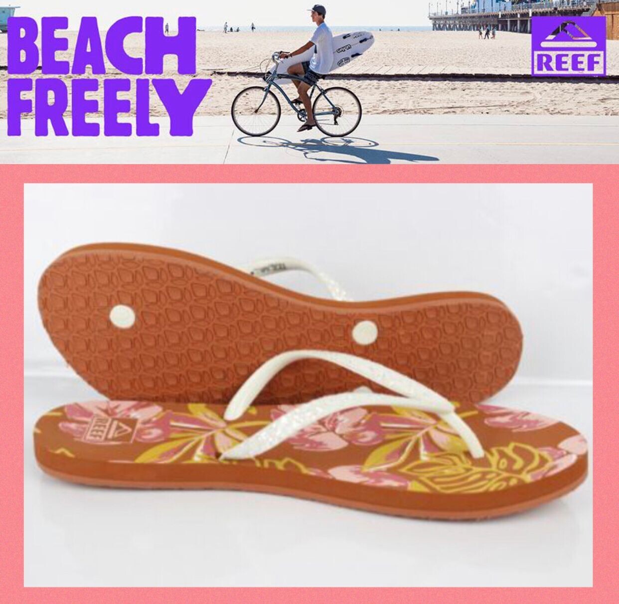 SANDALIA REEF BLISS FULL CI6632 PINK MONST