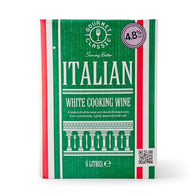 Gourmet Classic Italian White Cooking Wine 5LTR 4.8%