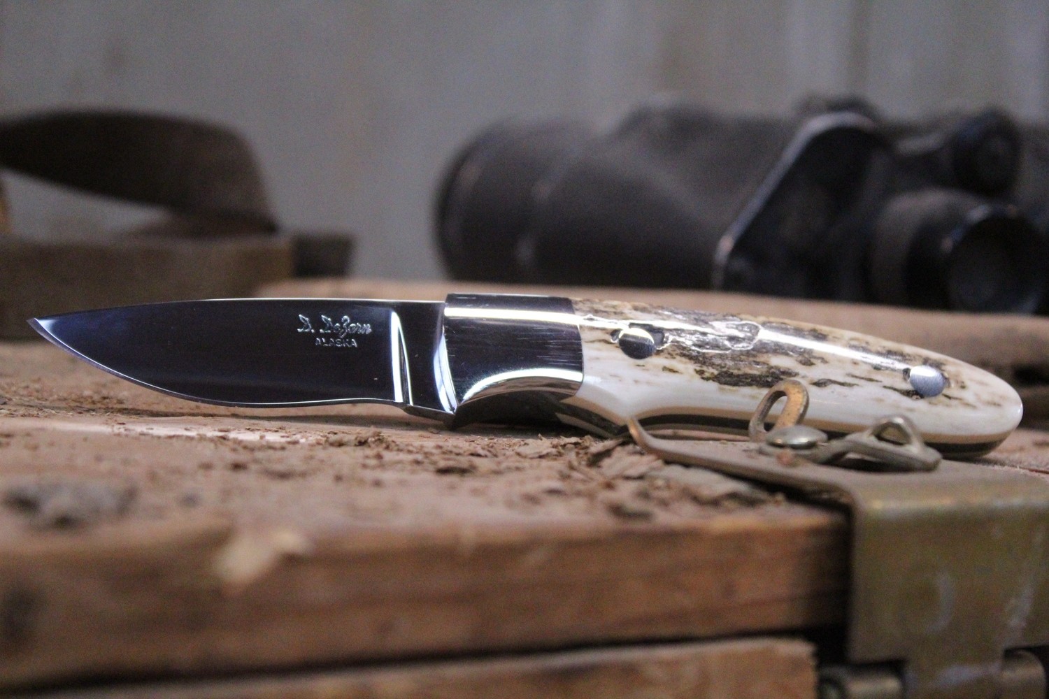 Don Dezarn 2.75" 4 Finger Skinner, Mammoth Ivory / Polished 154CM