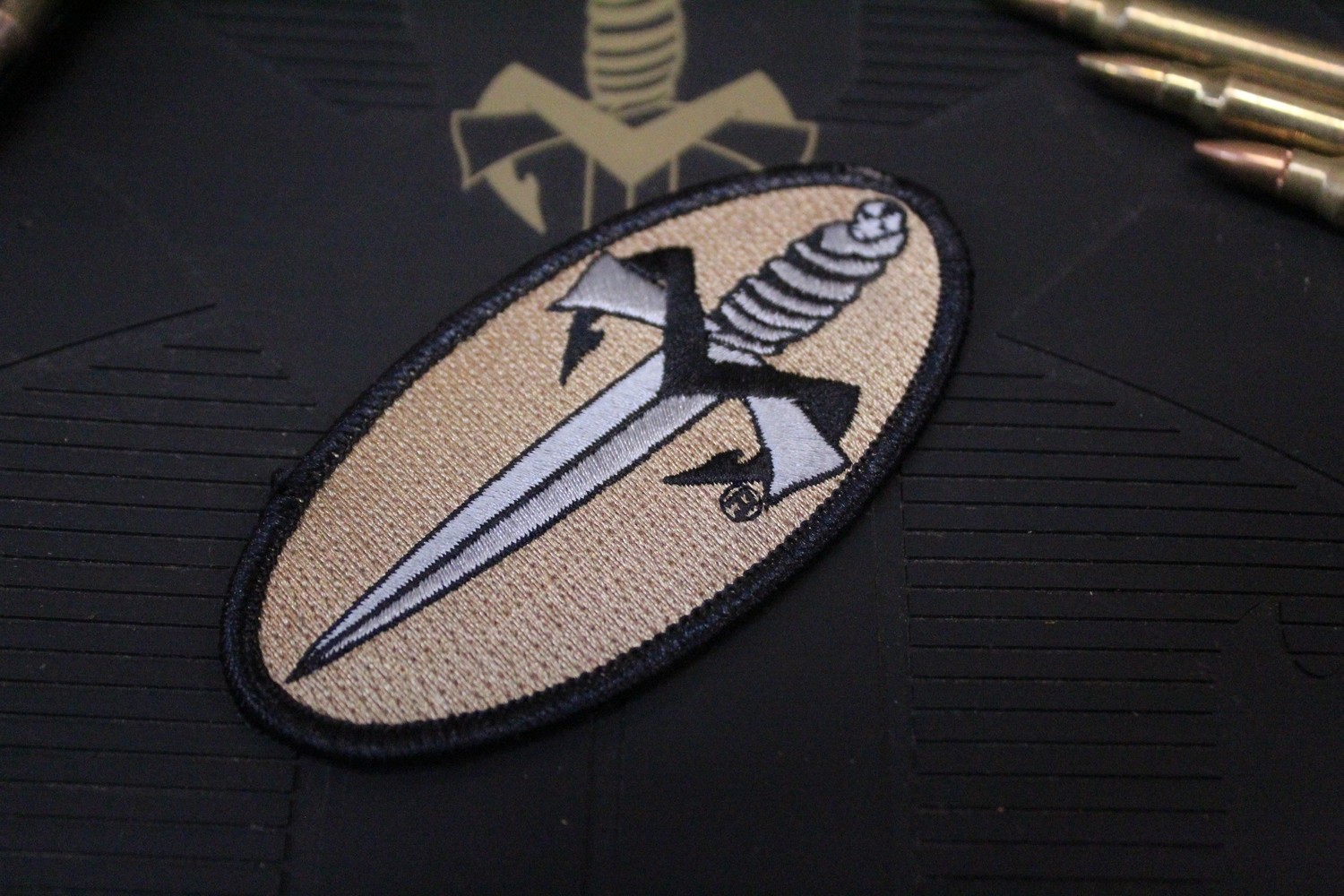 Microtech Marfione Morale Patch - Tan Dagger