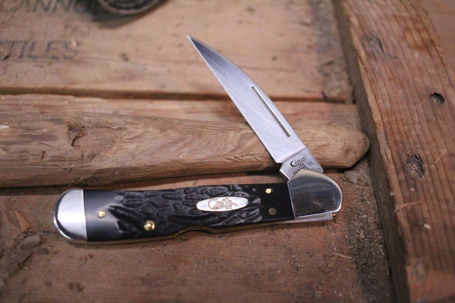 Case Copperlock 4.25" / Rough Black Synthetic / Stainless / Lockback