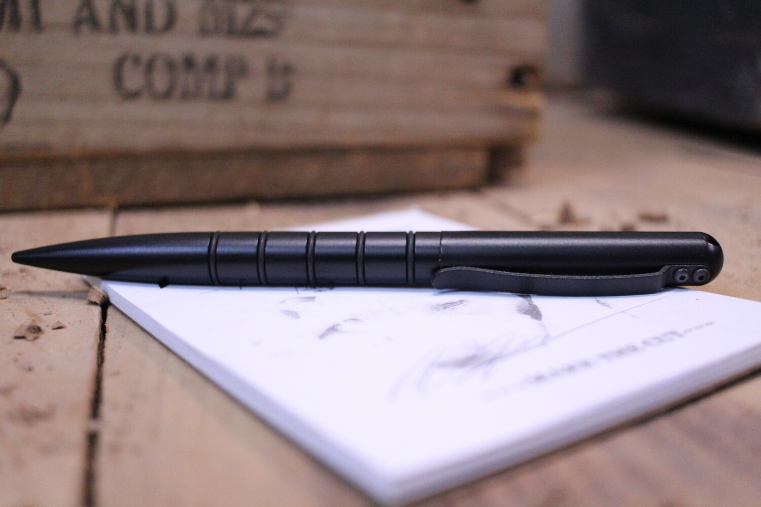Tuff-Writer Operator Series Tactical Pen, Midnight Black Aluminum