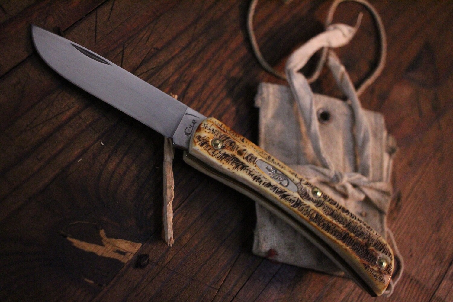 Case SOD Buster Jr. 3.625" / Stag Bone / Stainless