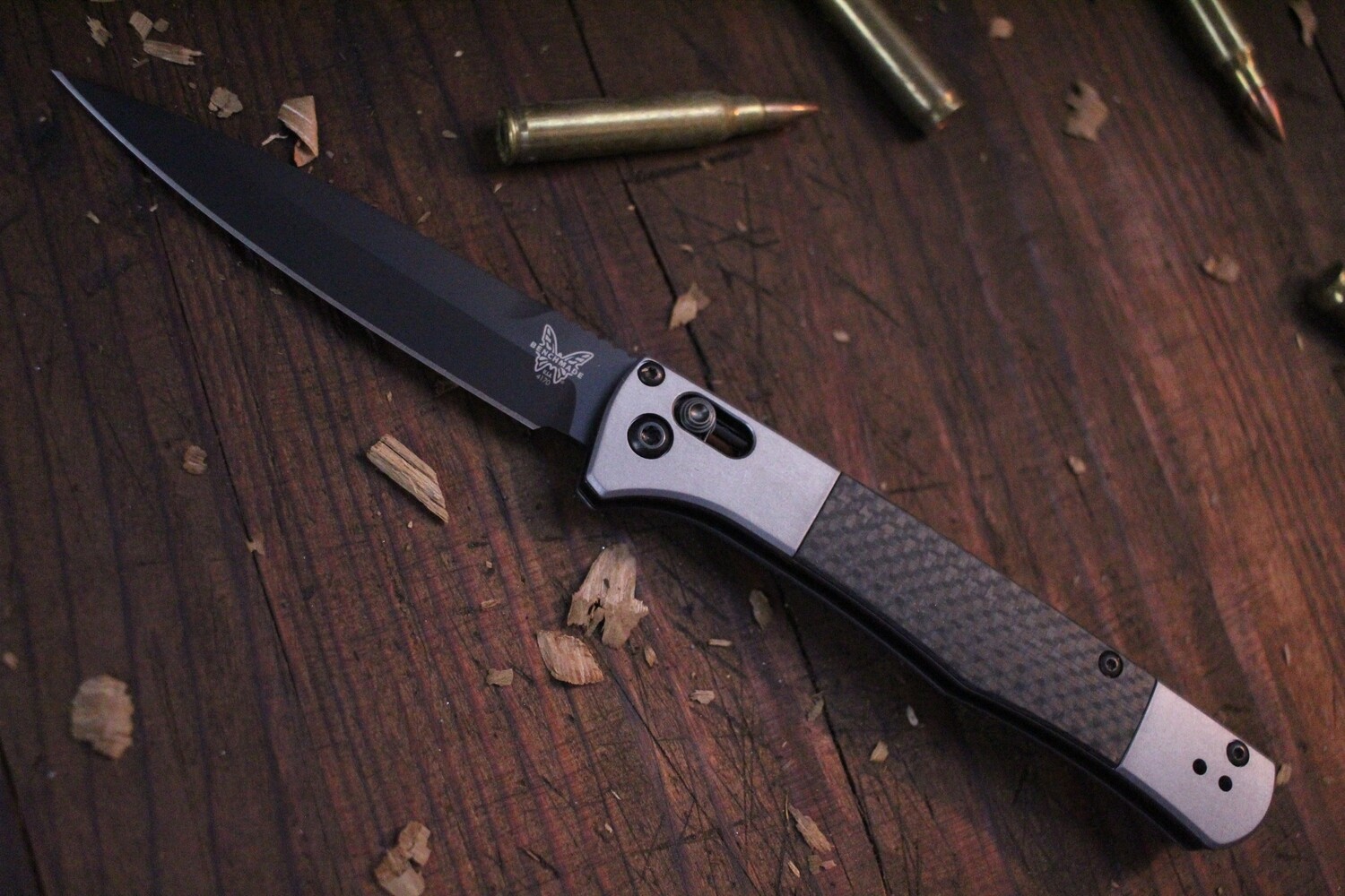 Benchmade Auto Fact 4" AXIS Lock Knife / Aluminum & Carbon Fiber ...