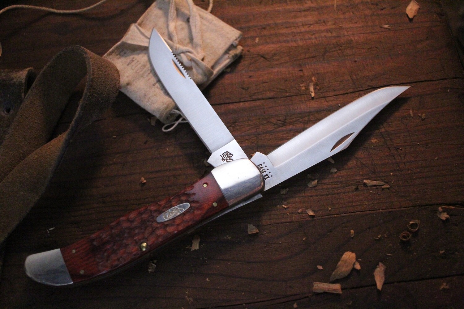 Case Folding Hunter 6265SS 5.25" / Brown Staminawood Jigged Delrin ...