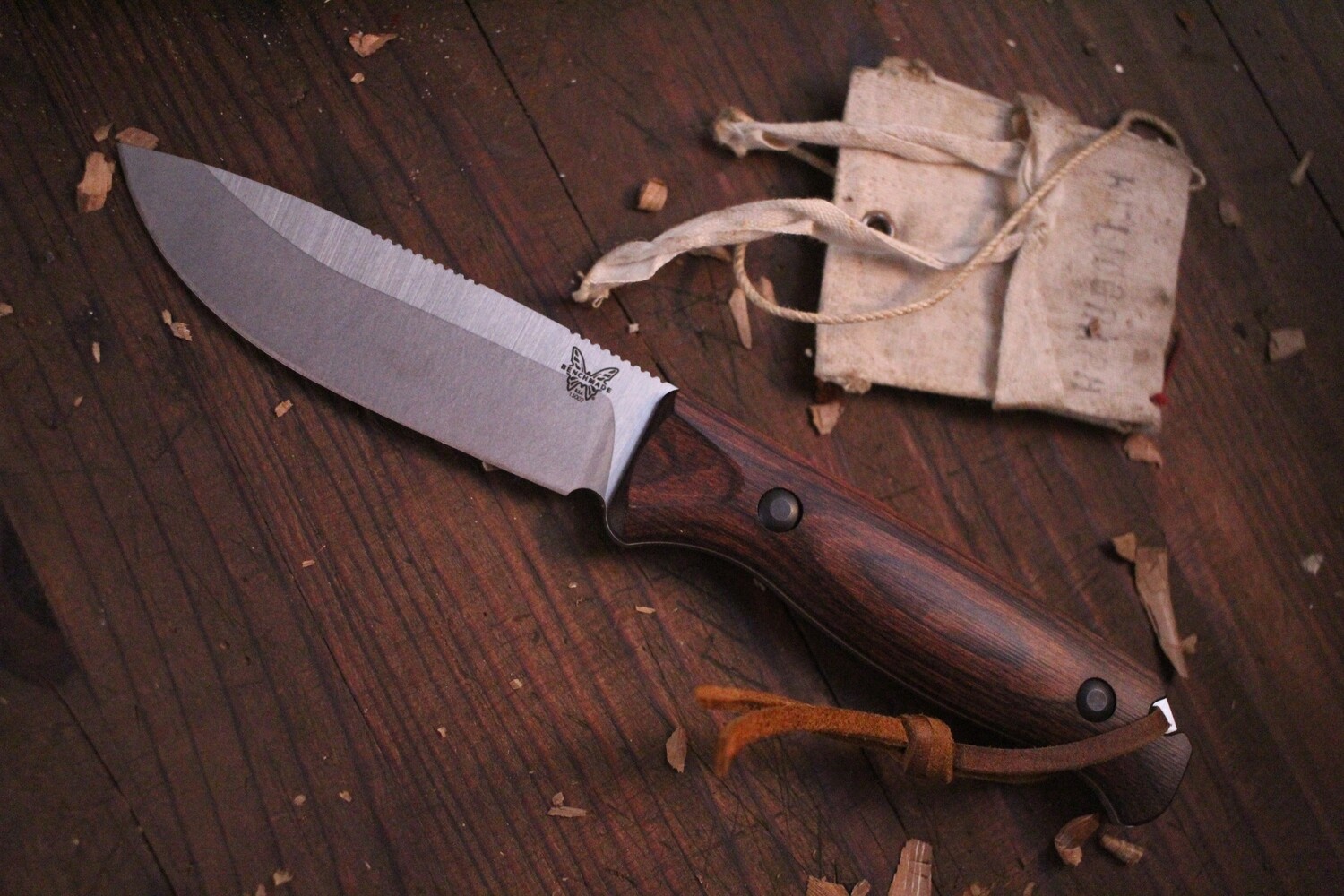 Benchmade Hunt Saddle Mountain 4.2" Skinner Fixed Blade Knife / Dimond ...