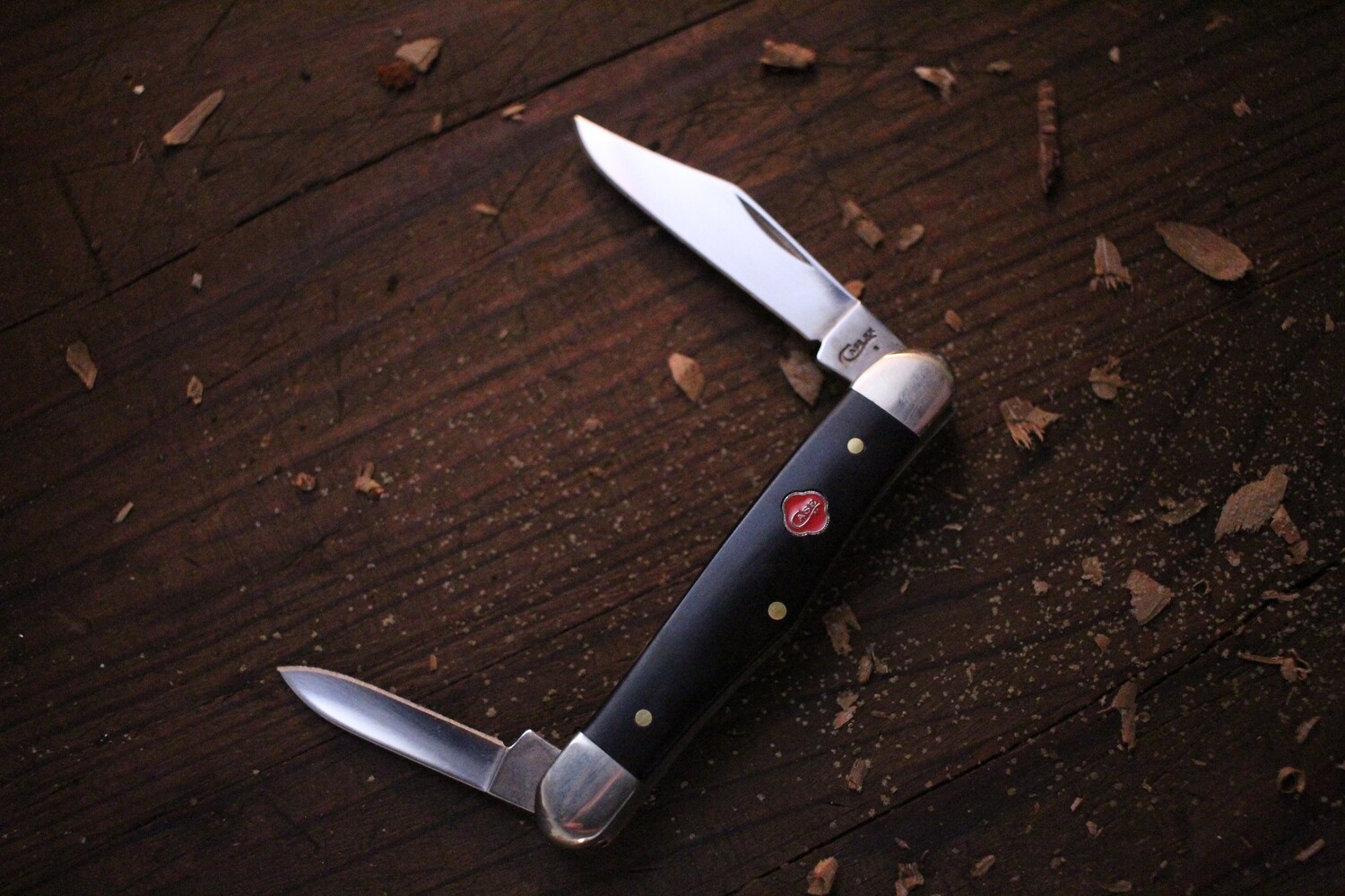 Case Half Whittler 3.25" / Black / Satin