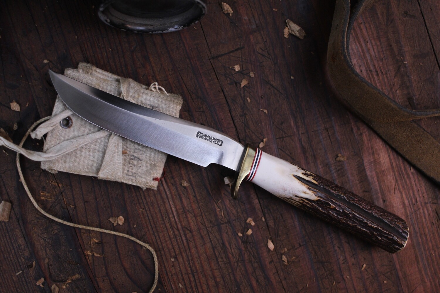 Randall Model 7-5 Fisherman 5" Fixed Blade Knife / Stag / Stainless