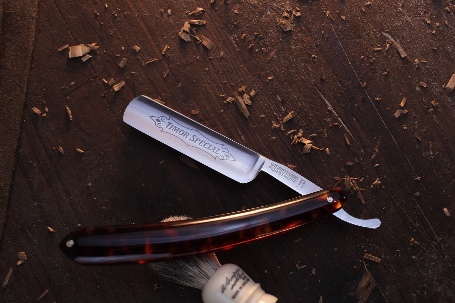 Timor Special Straight Razor, 5/8 Carbon Steel Blade / Tortoise Shell ...