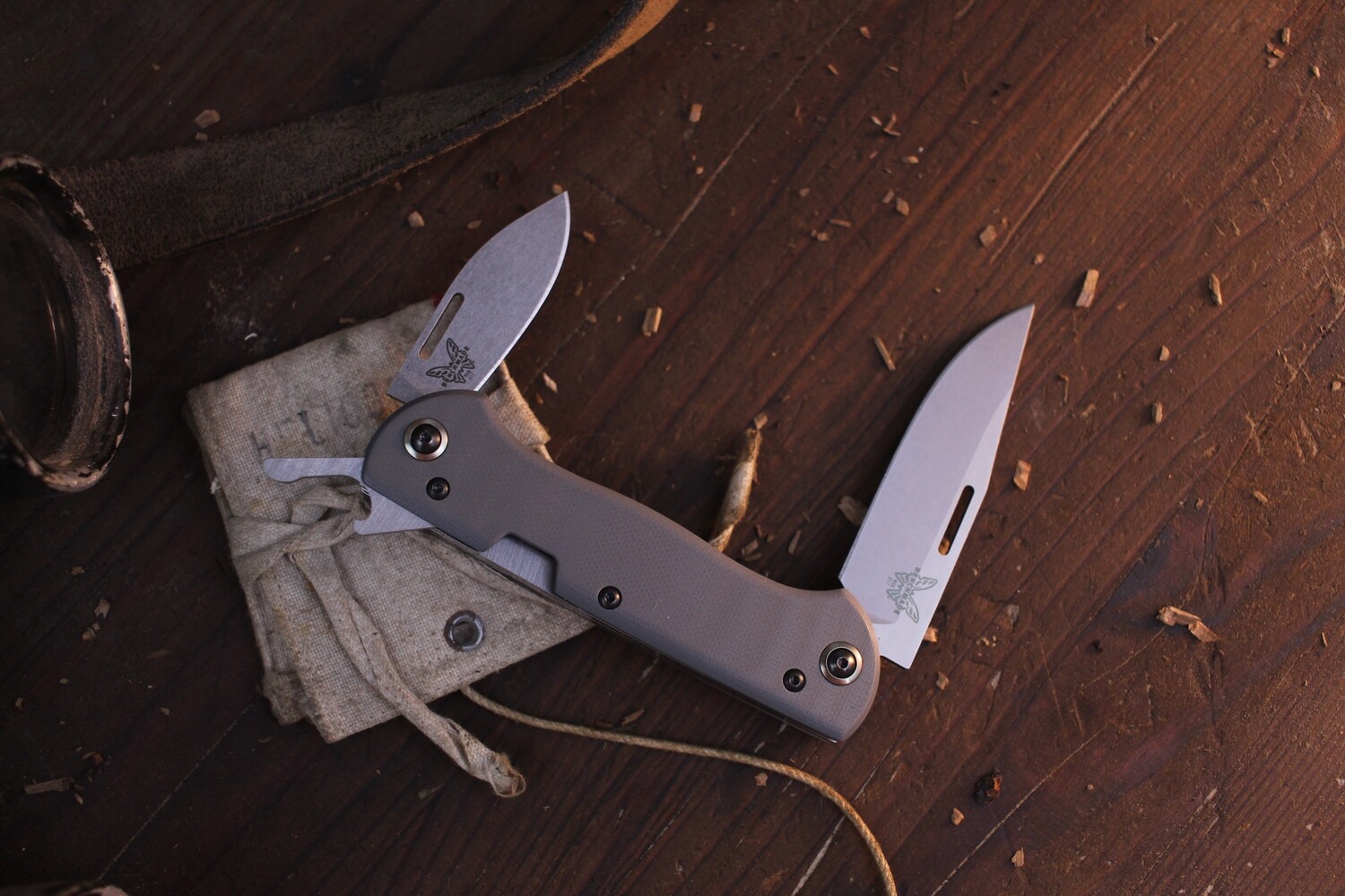 Benchmade Prototype Weekender 3" Slipjoint Folder / Cool Gray G-10 ...