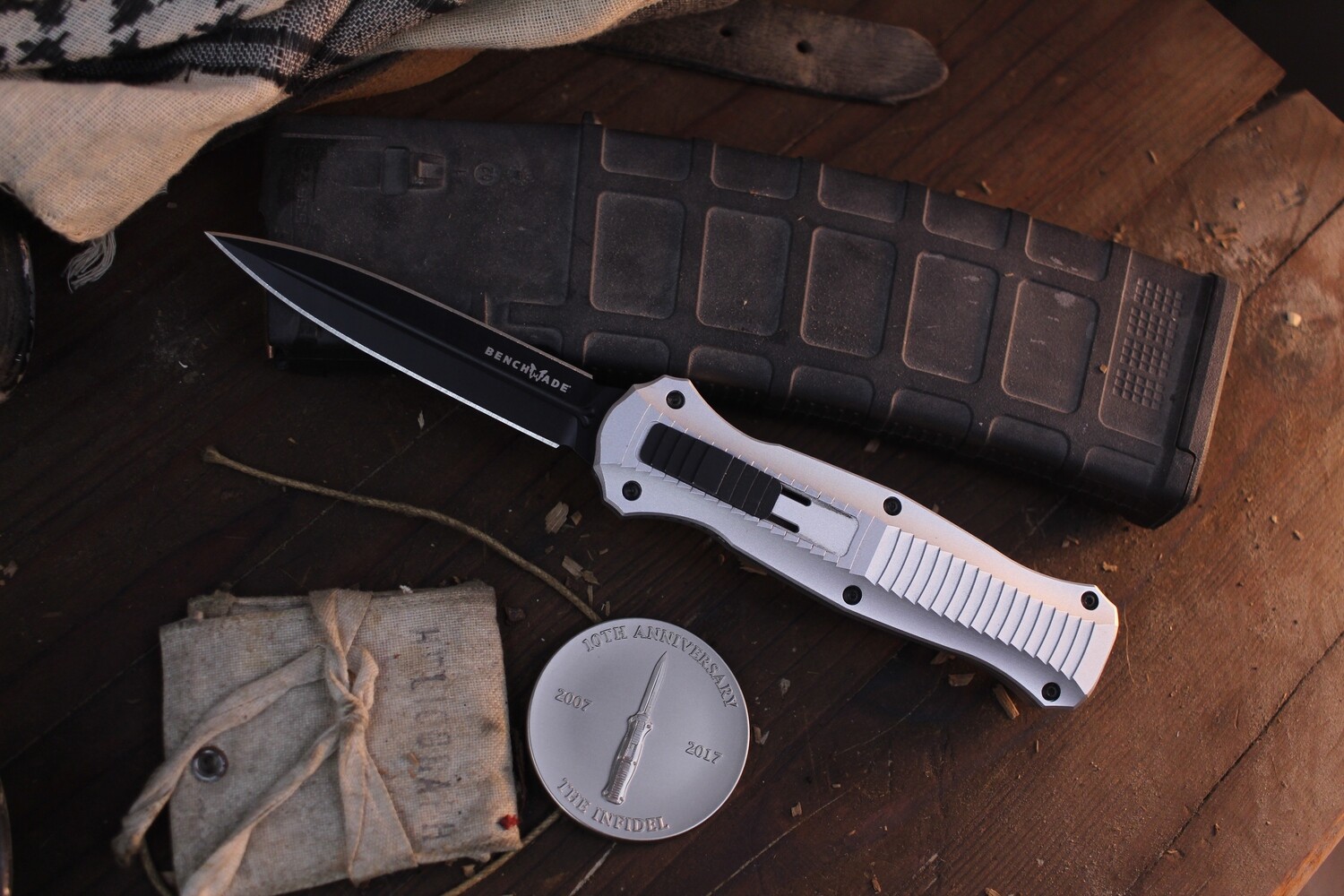 Benchmade 10th Anniversary Edition #3045 Infidel 3.9" D/A OTF Auto ...