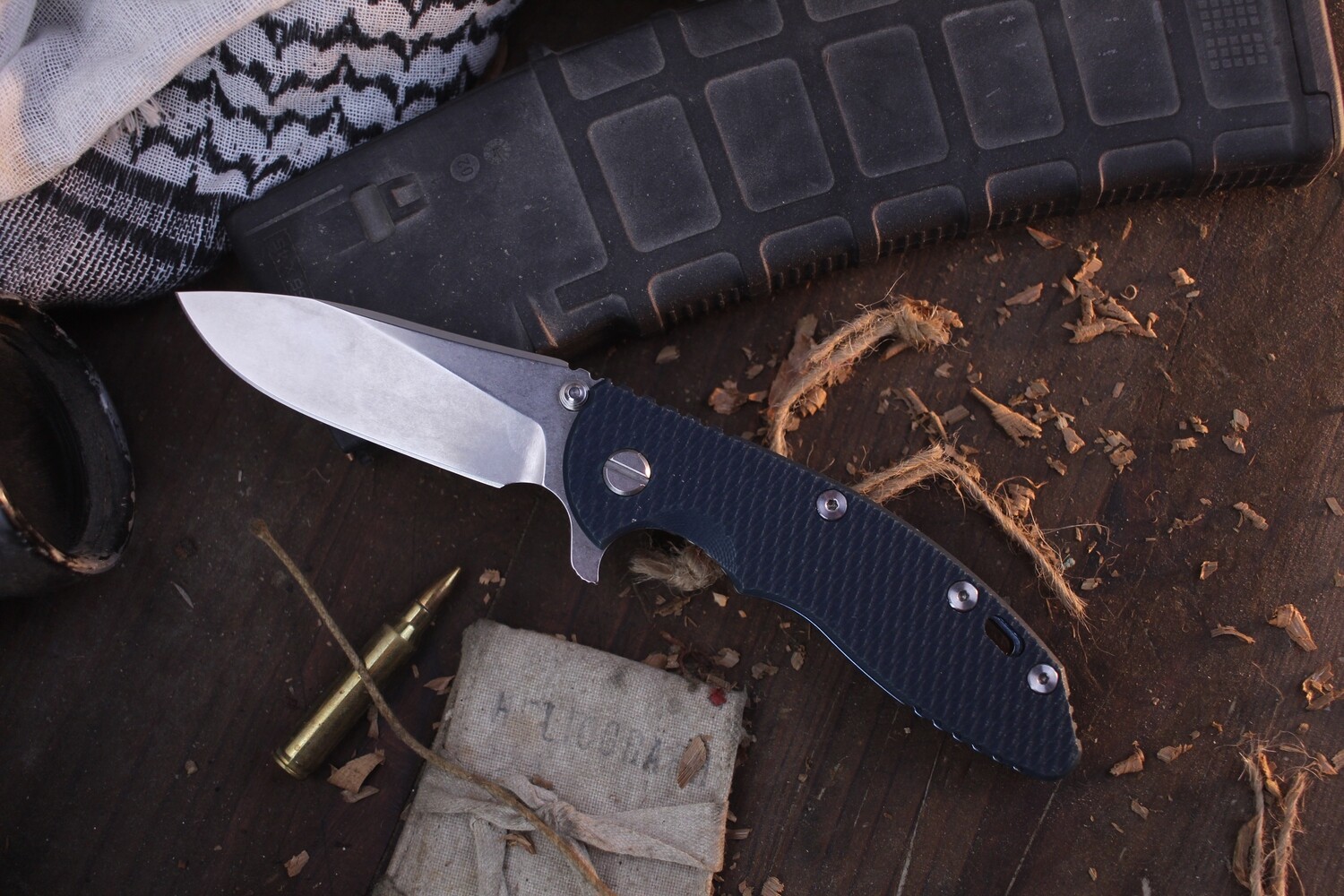 Copy of Hinderer XM-18 3.5" Slicer Framelock Flipper / Gray G-10 ...