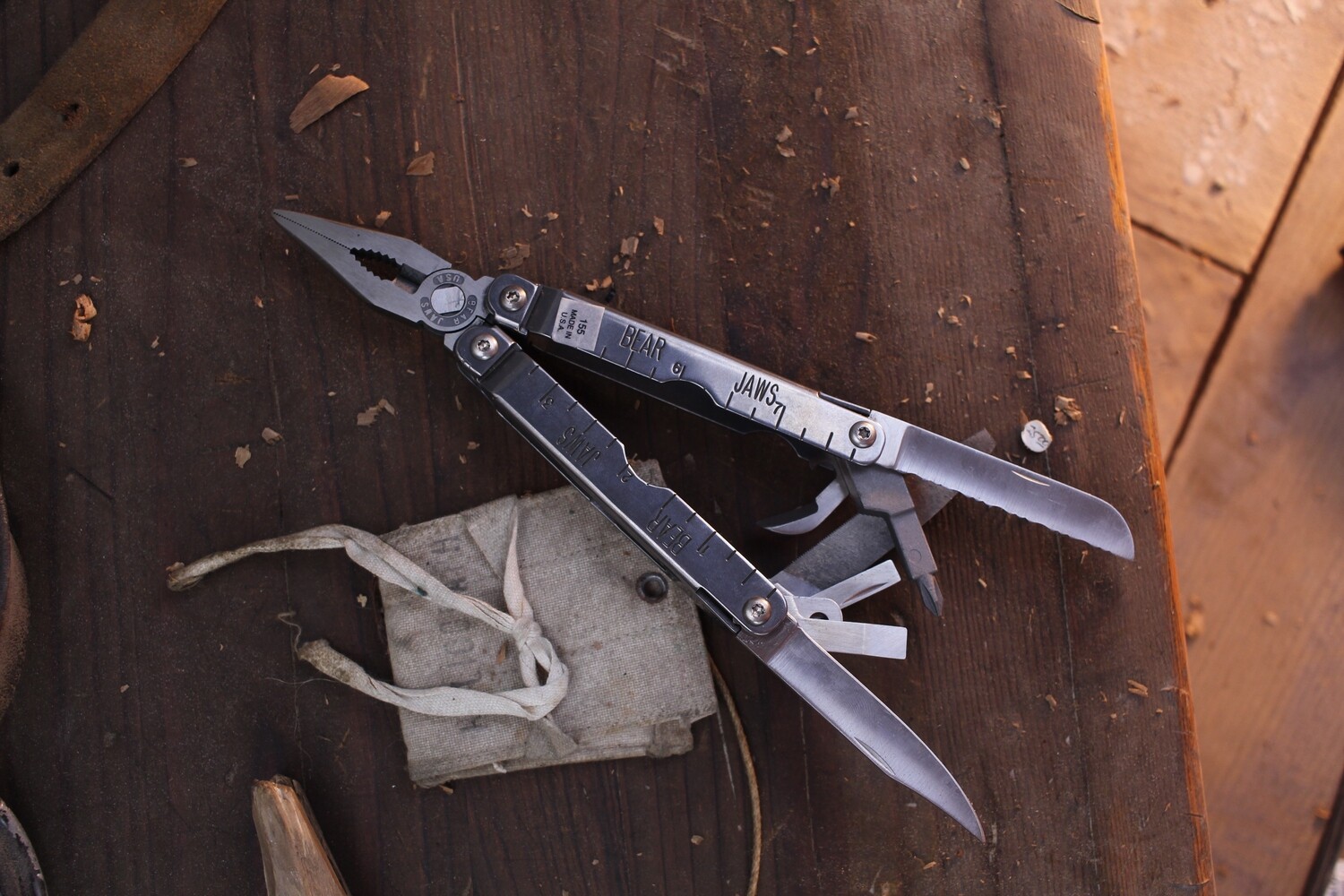BEAR MGC Cutlery Vintage 155 BEAR JAWS Multi Tool / Stainless Steel ...