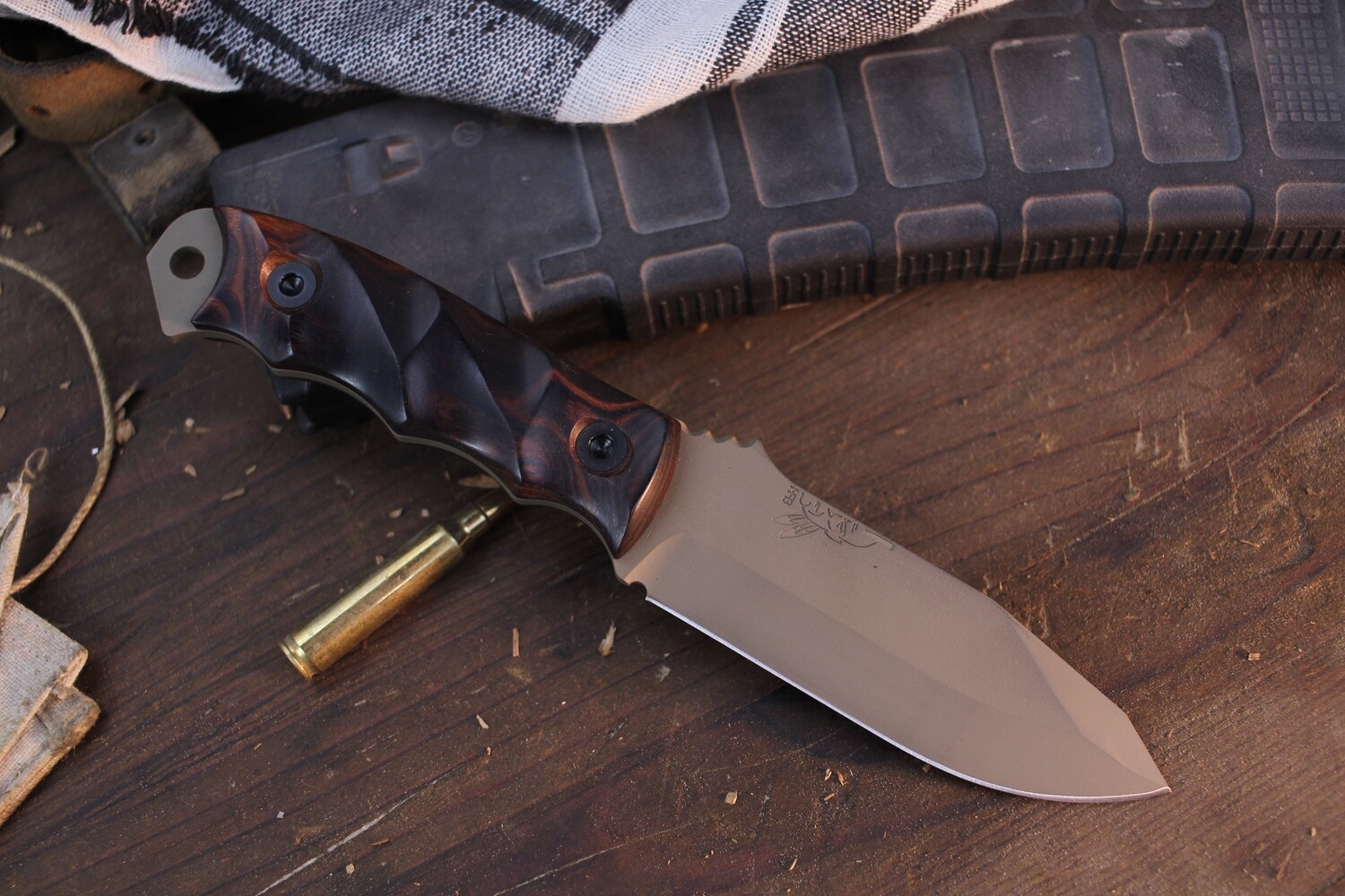 Half Face Blade Disaster Jr. 3.75” Fixed Blade / Contoured Arizona ...