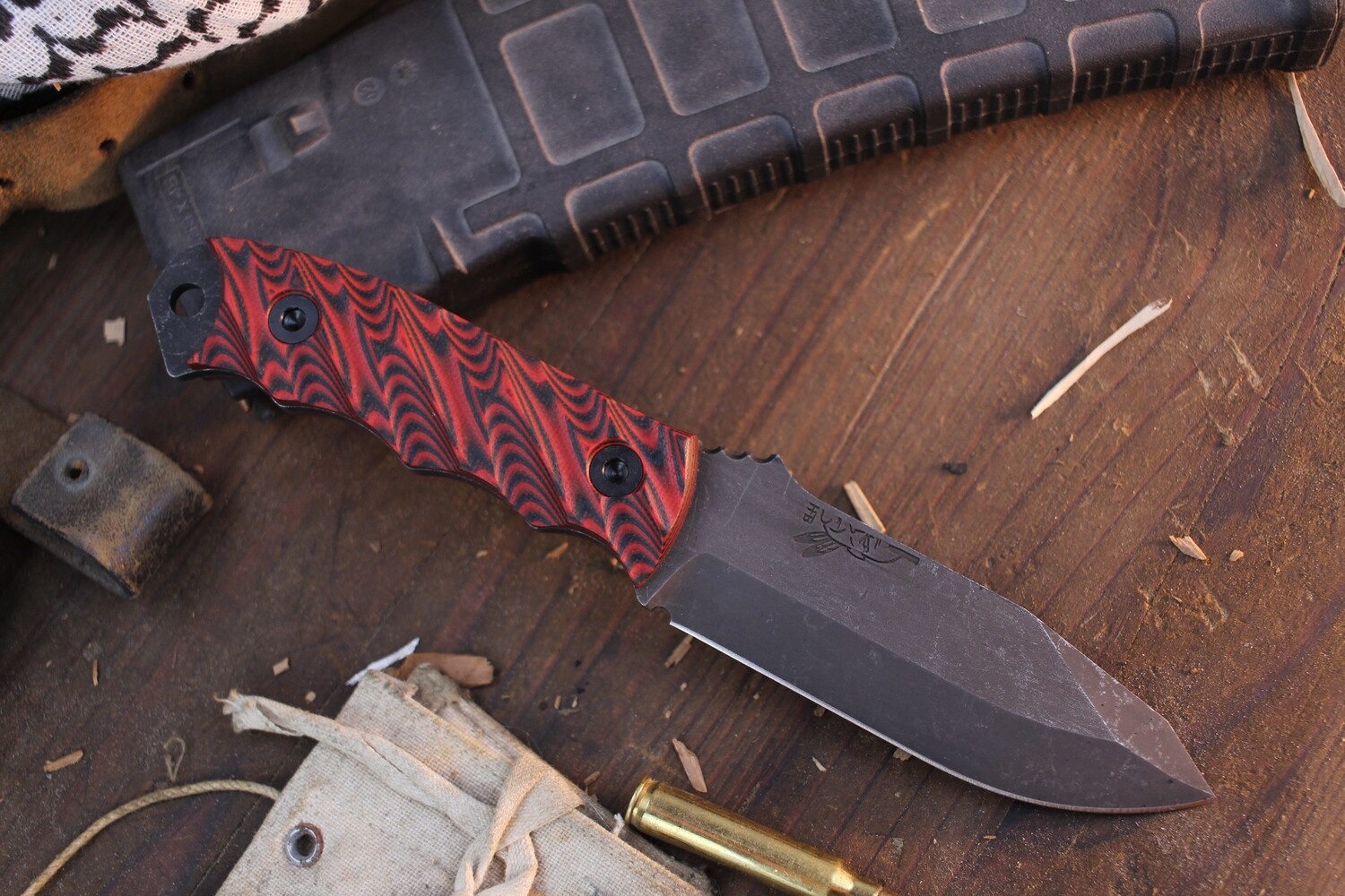 Copy of Half Face Blade Disaster Jr. 3.75” Fixed Blade / Contoured ...