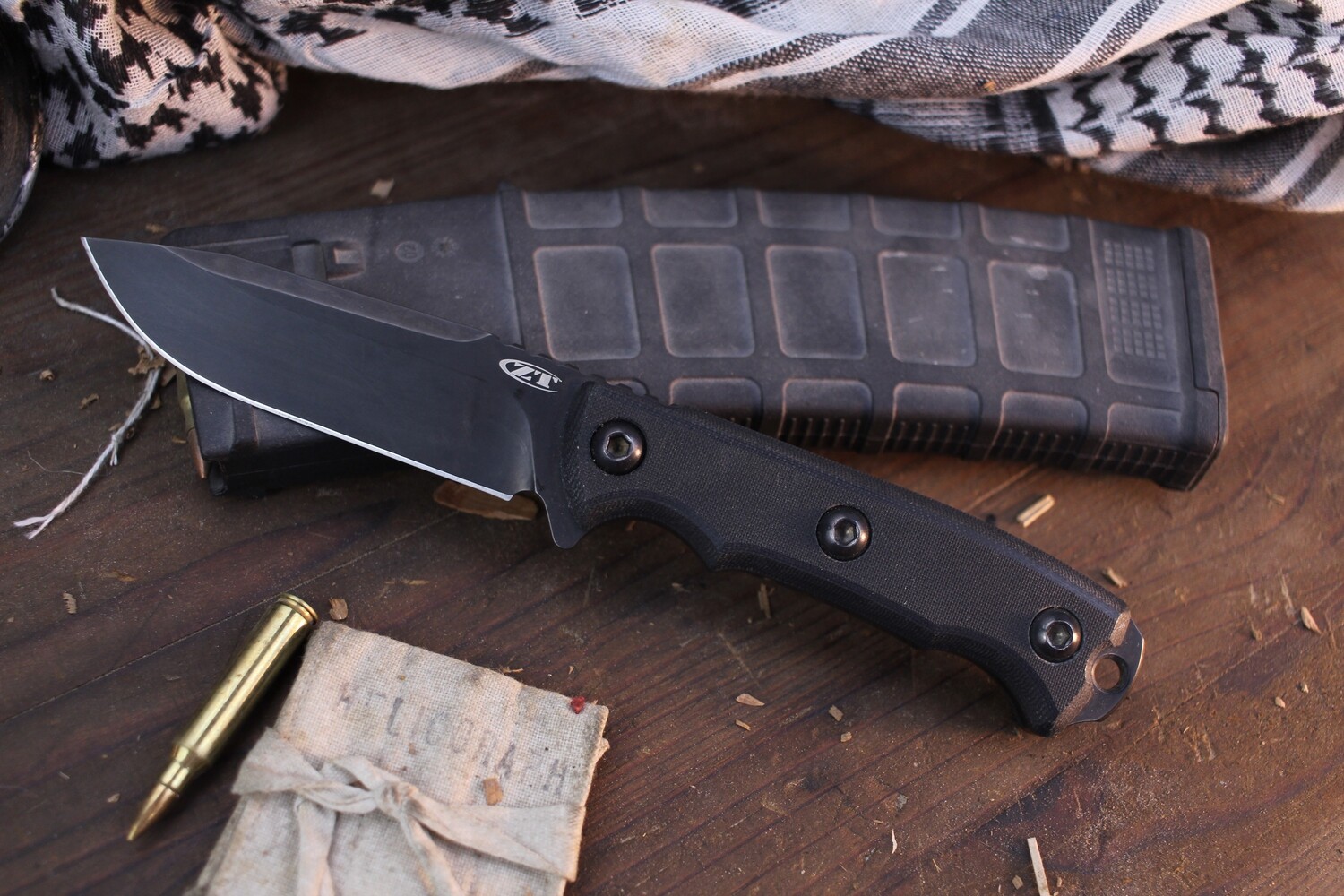 Zero Tolerance 0180 4.2" Fixed Blade / Black G10 / DLC Vanadis 4 ( Pre ...