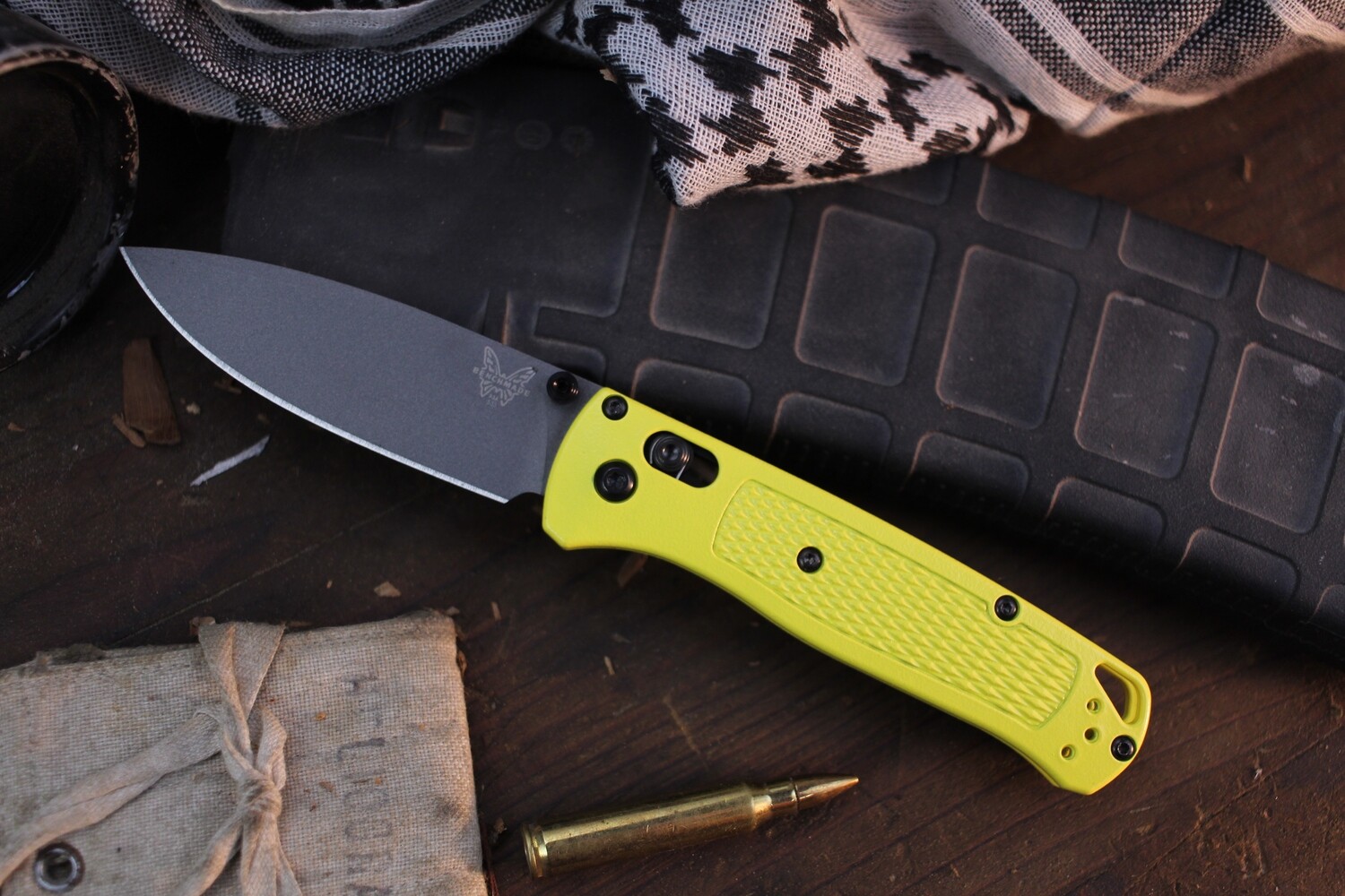 Copy of Benchmade NK Custom Bugout 3.24" AXIS Lock Folder / USMC Red ...