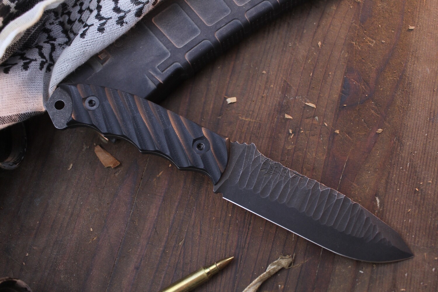 Copy of Half Face Blade Disaster Breacher 4.7” Fixed Blade / Contoured ...