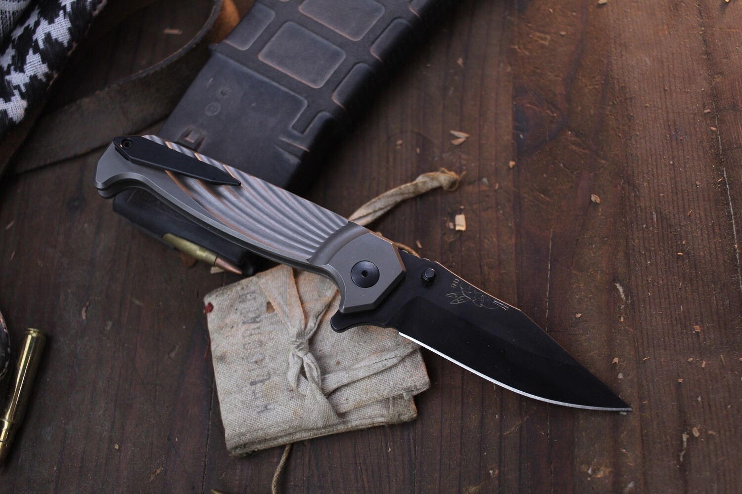 Copy of Half Face Blade GEN 2 Crow 3.1" Plunge Lock Flipper ...