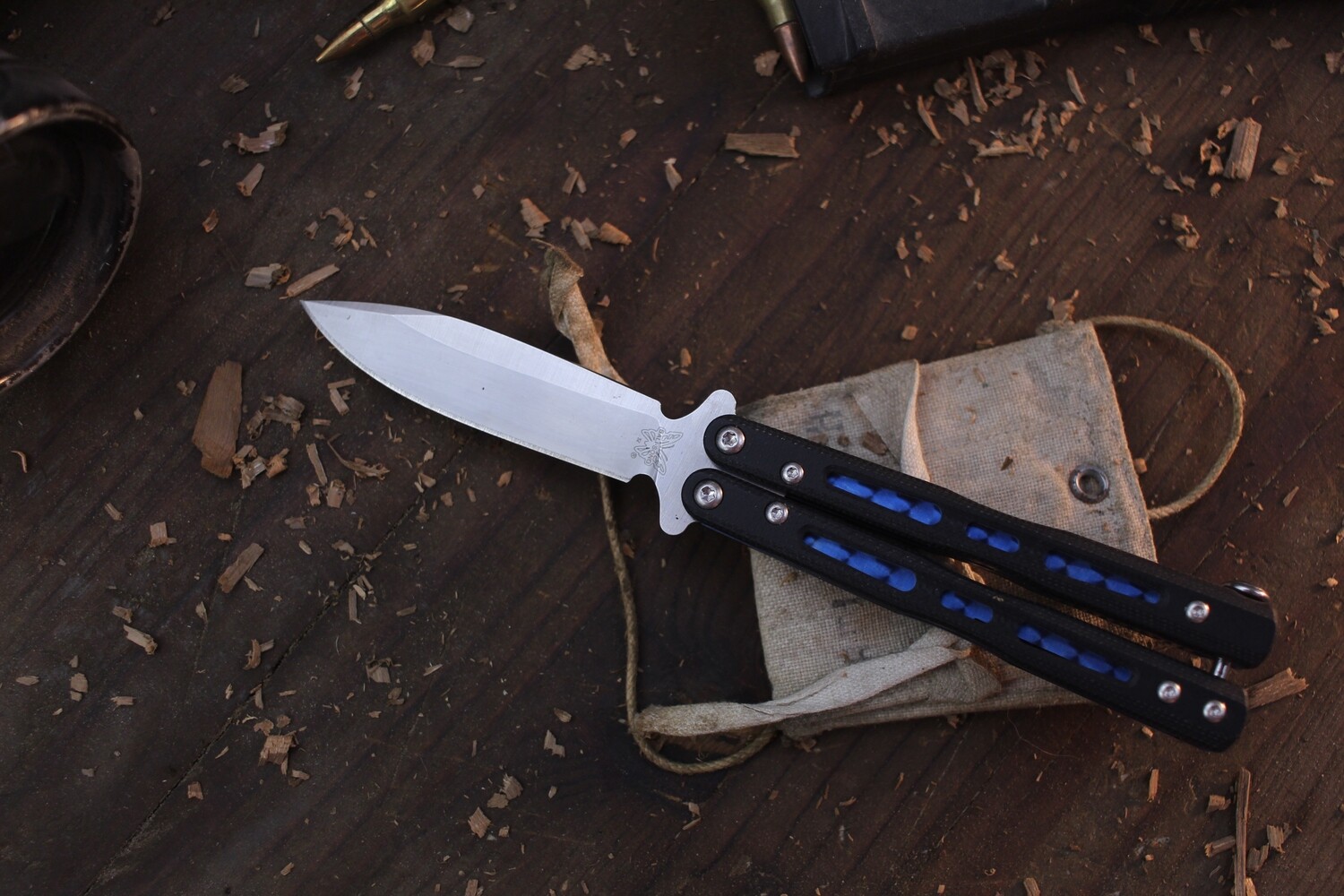 Benchmade 32 3" Balisong Butterfly Knife / Black G10 / Titanium Liners ...