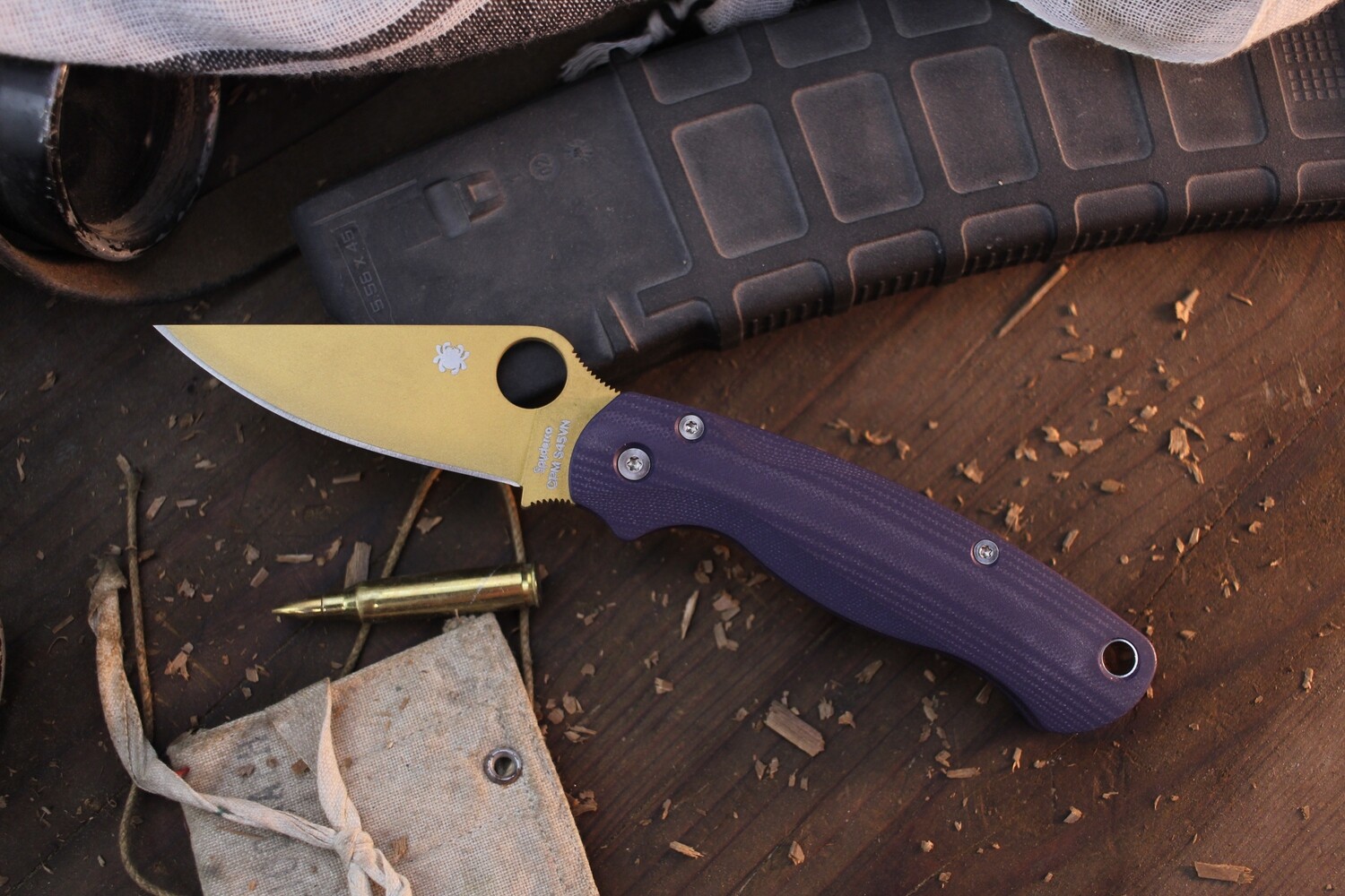 Copy of Spyderco NK Custom Paramilitary 2 3.44" Compression Lock Folder ...