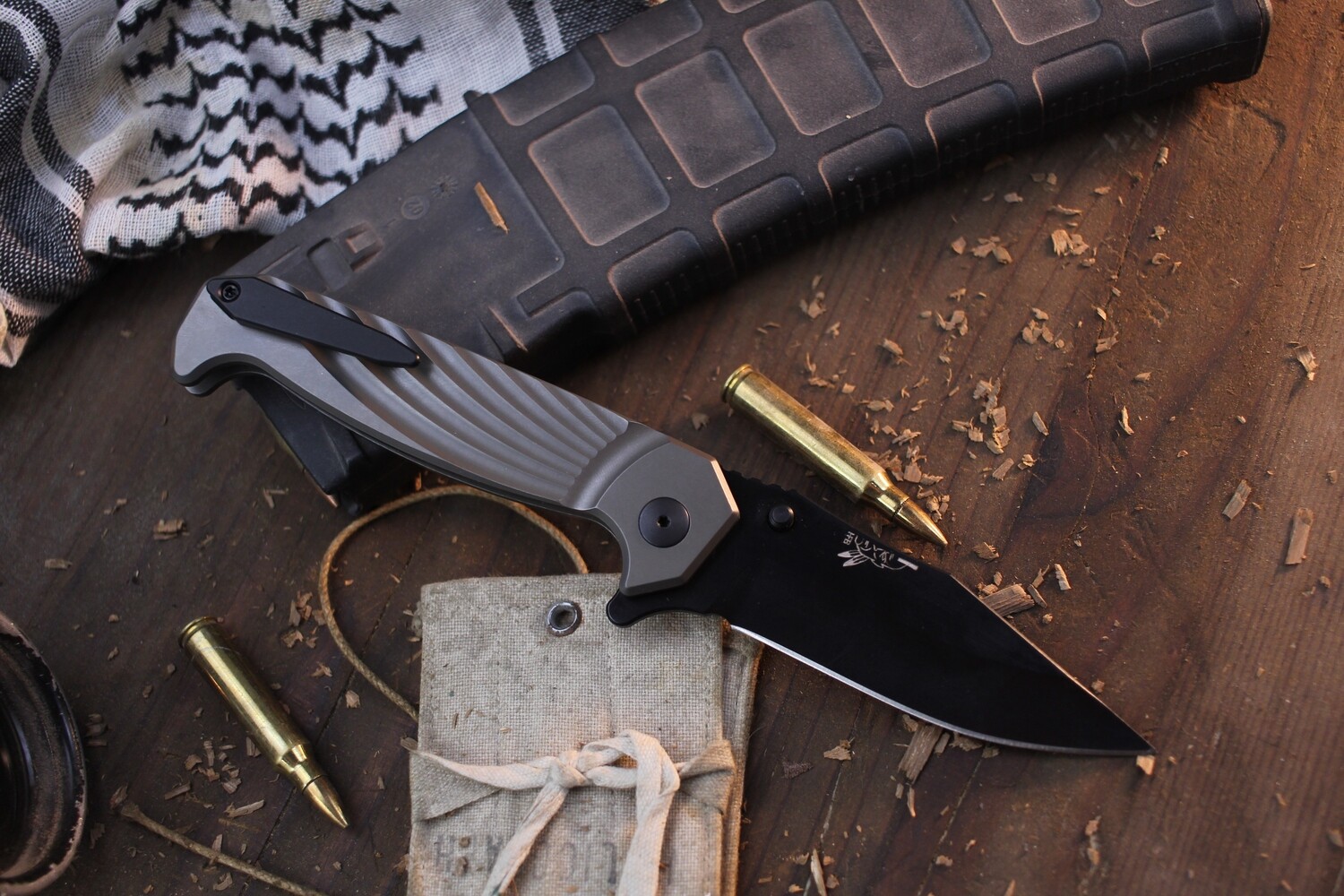Copy of Half Face Blade GEN 2 Crow 3.1" Plunge Lock Flipper ...