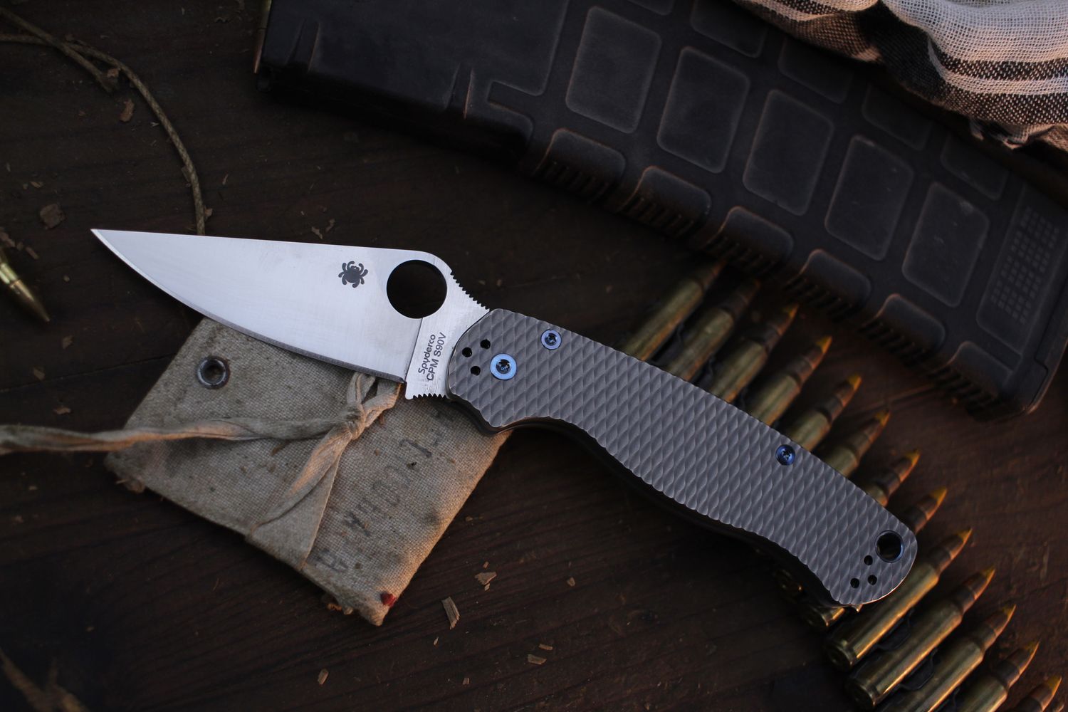 Copy of Spyderco BladeOps Exclusive Paramilitary 2 3.45" Emerson Wave ...