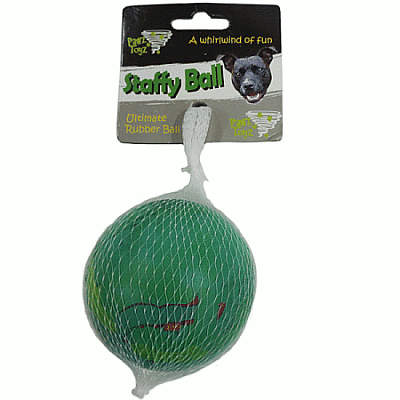 Staffy Ball Dog Toy - 7 cm