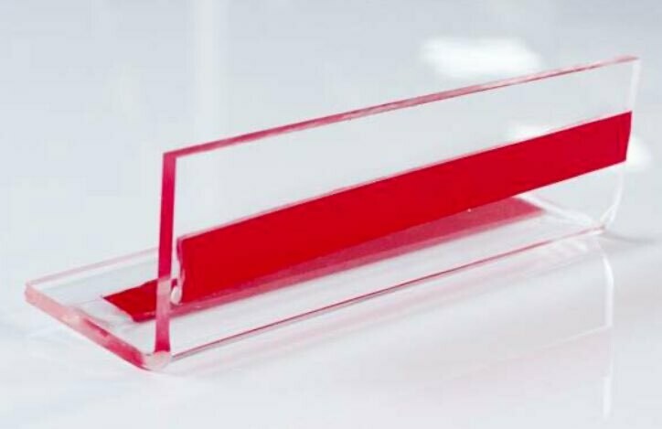 Acrylaat 2 verlijmbare hoeksteunen voor Acrylaat Schermen.