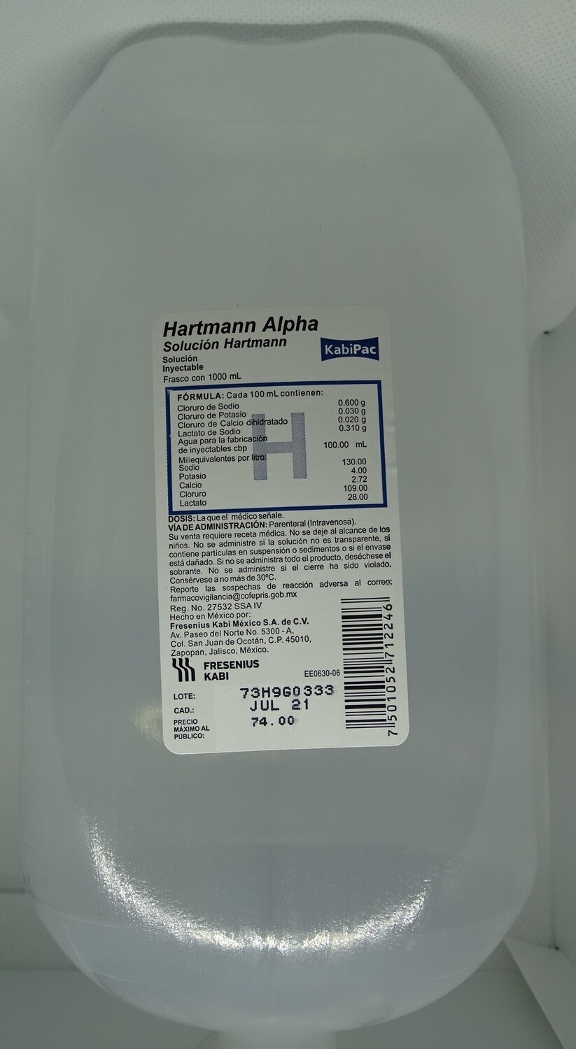 Solución Hartmann de 1000ml