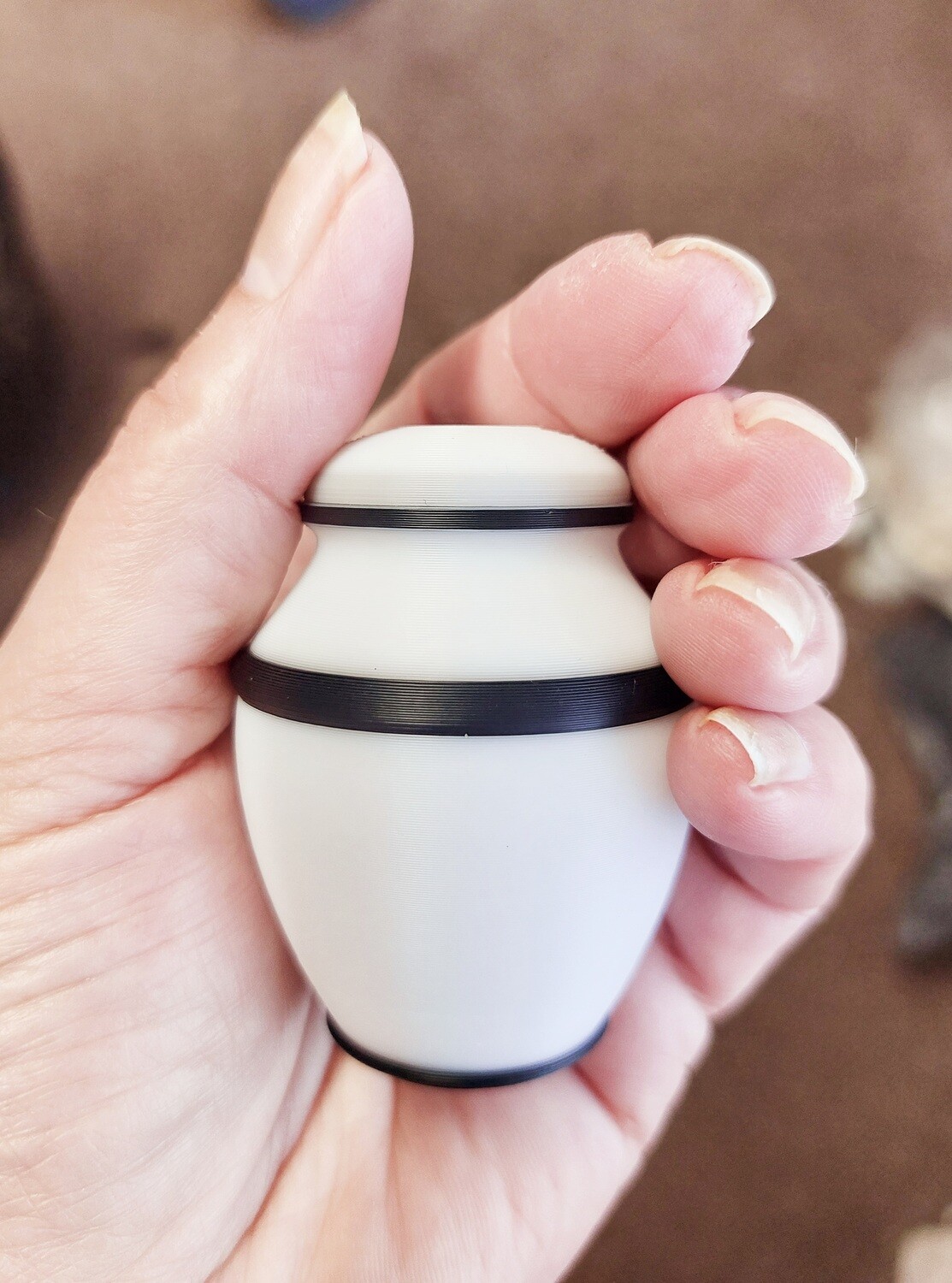 3D printed miniature urn for ashes or tokens 50mm high - Store ...