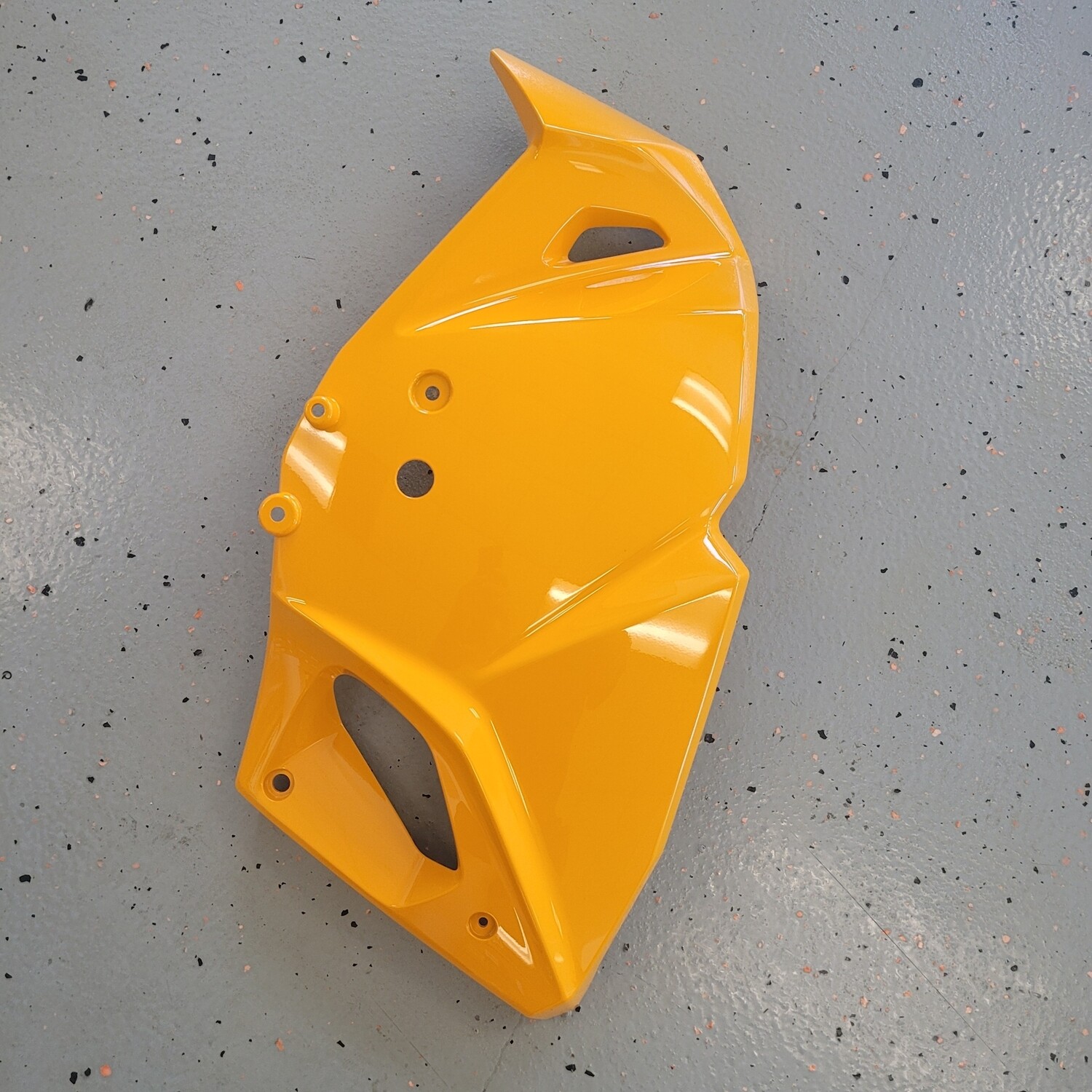 2023 KLR650 Engine Shroud RH Pearl Solar Yellow OEM