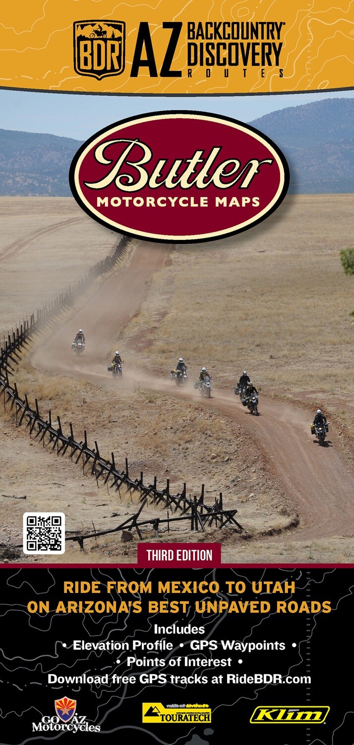 Butler Maps Arizona Backcountry Discovery Route (AZBDR) Map – V3