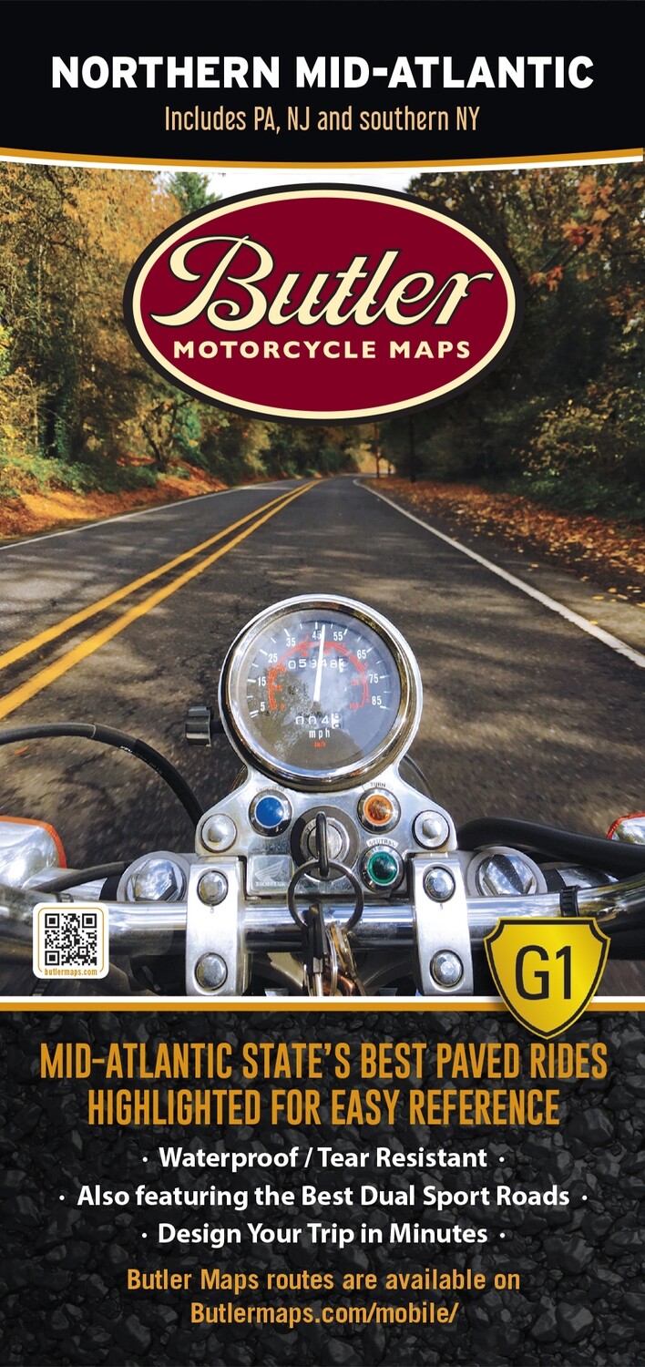 Butler Maps Northern Mid-Atlantic G1 Map