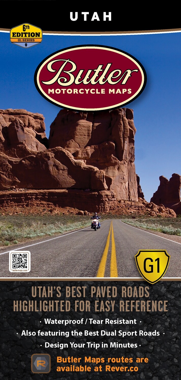 Butler Maps Utah G1 Map 5th Edition