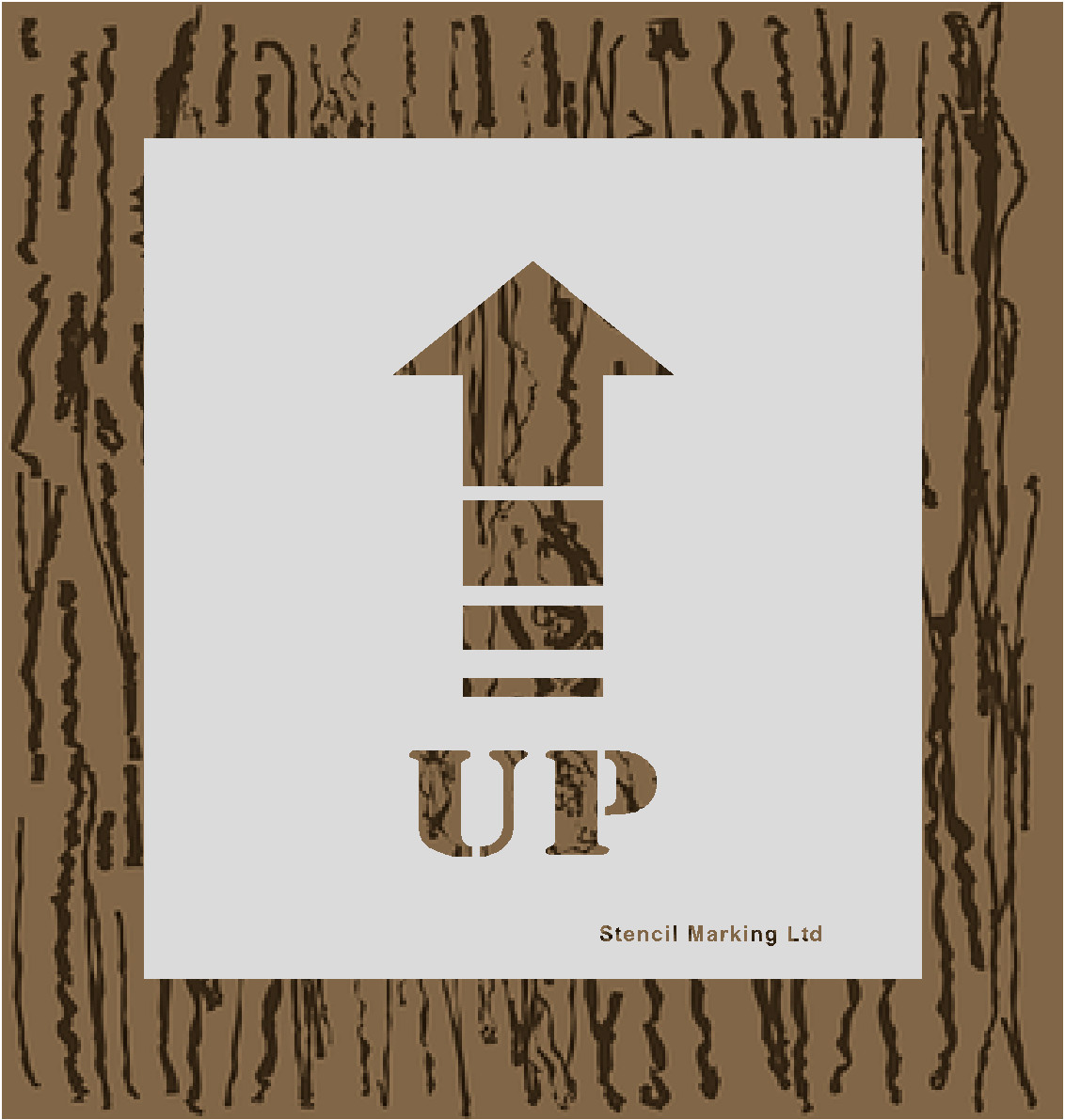 This Way Up Stencil 2
